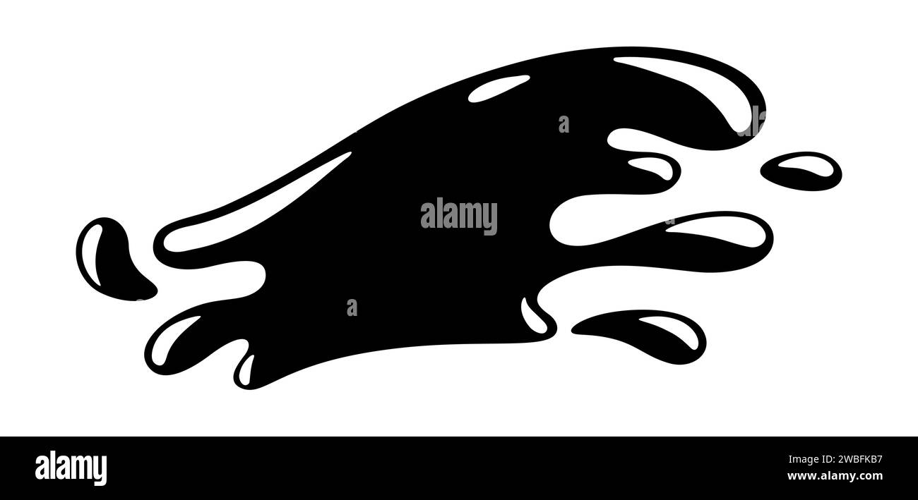 Water flowing in stream splashing Stock Vector Images - Alamy