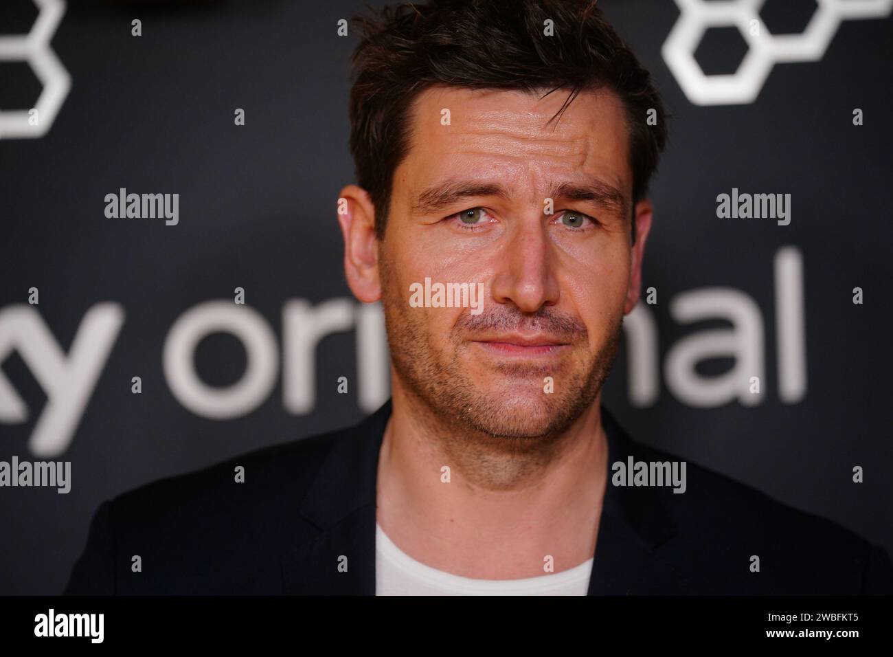 Michael Epp attends the UK premiere of The Beekeeper at Vue Leicester ...