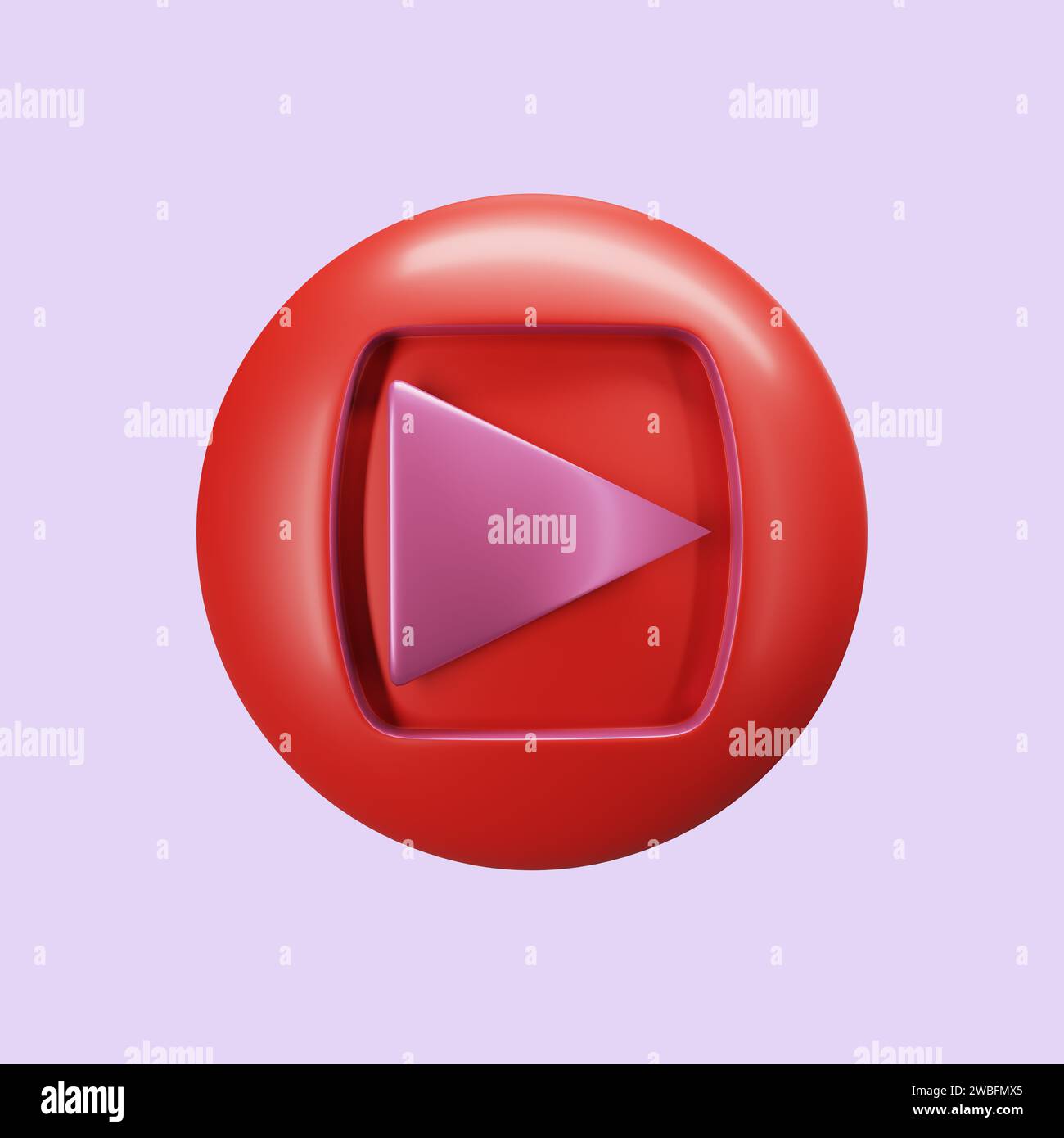 Round 3d play button play hi-res stock photography and images - Alamy