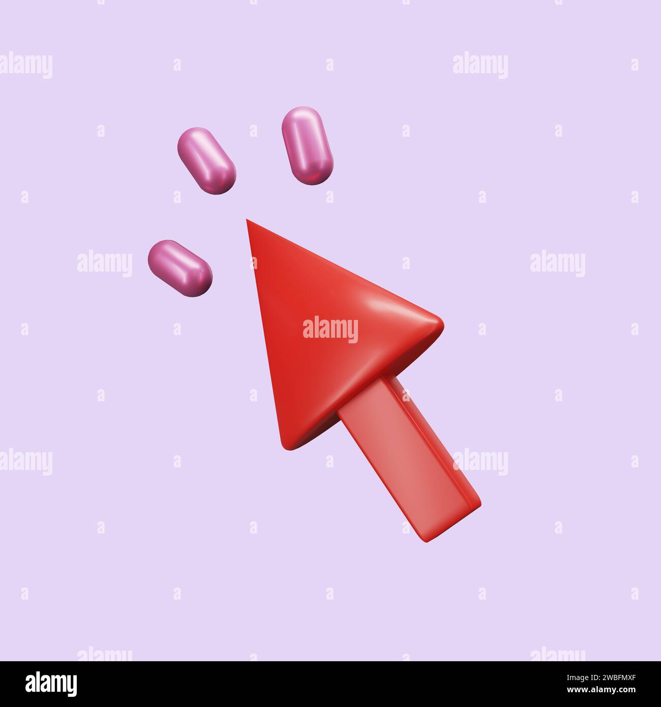 Sleek arrow icon symbolizing direction and movement Stock Photo - Alamy