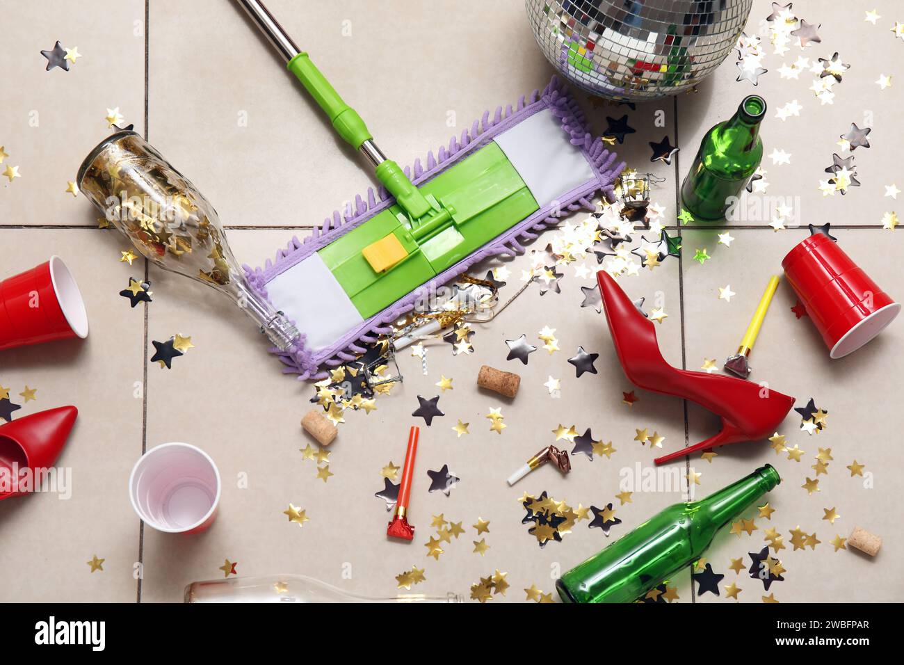 Mess on the floor hi-res stock photography and images - Alamy