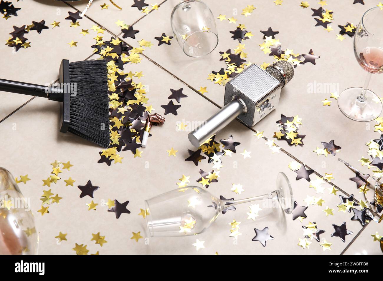 Mess messy tile floor hi-res stock photography and images - Alamy