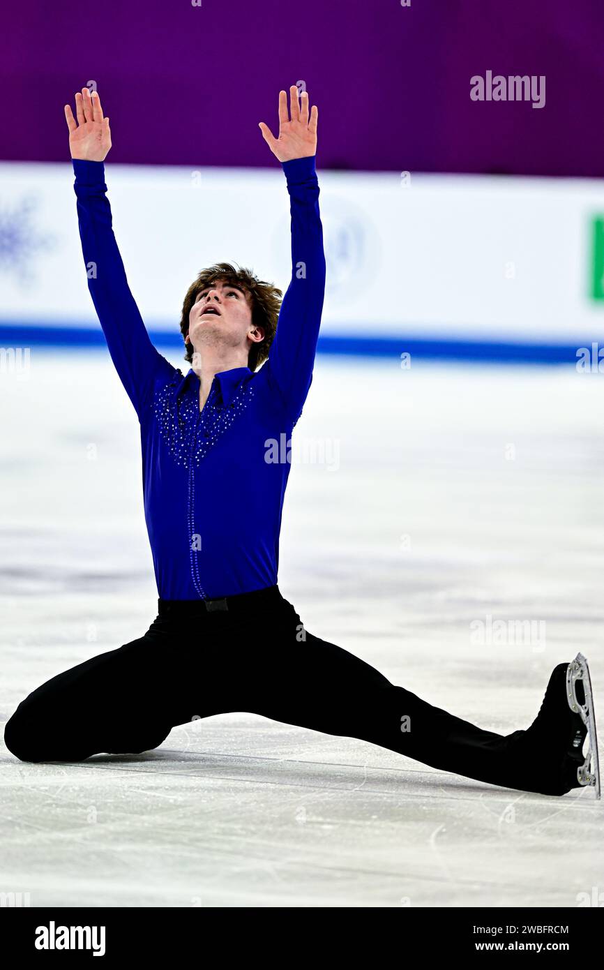 Edward APPLEBY (GBR), during Men Short Program, at the ISU European ...