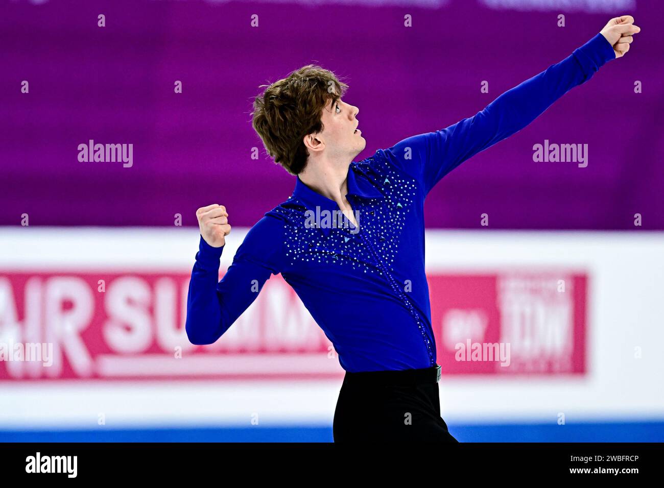 Edward APPLEBY (GBR), during Men Short Program, at the ISU European ...
