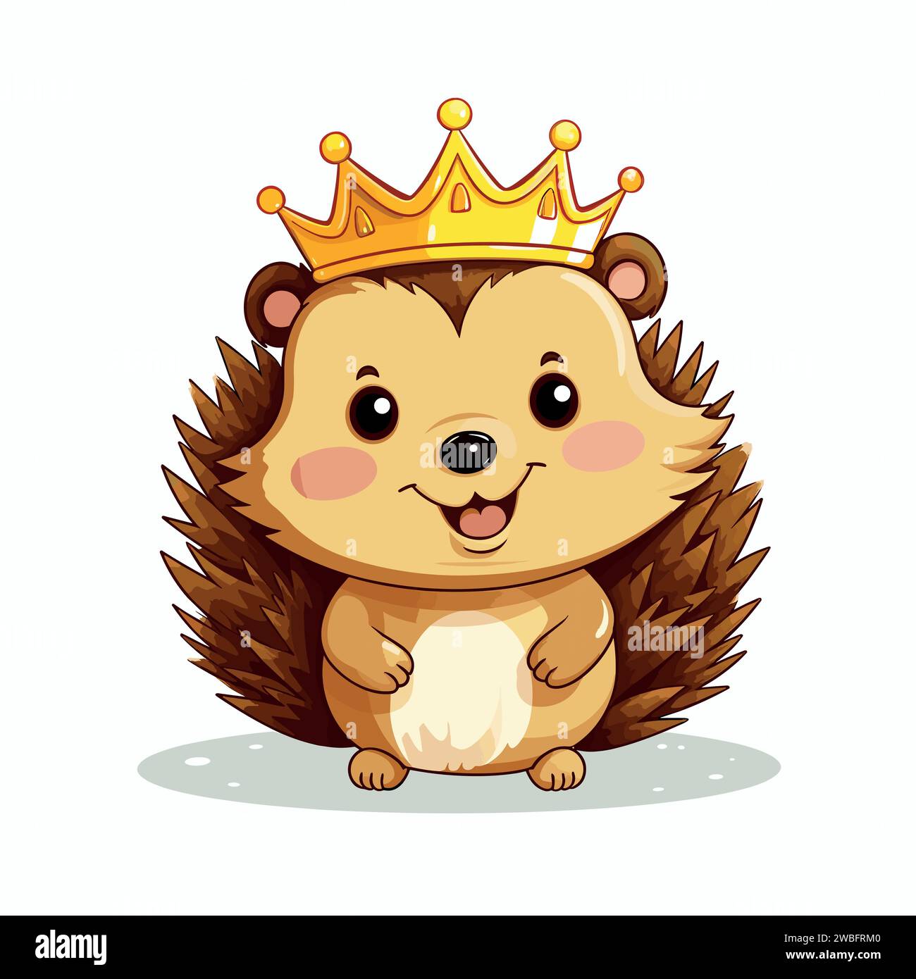 Funny king in white Cut Out Stock Images & Pictures - Alamy