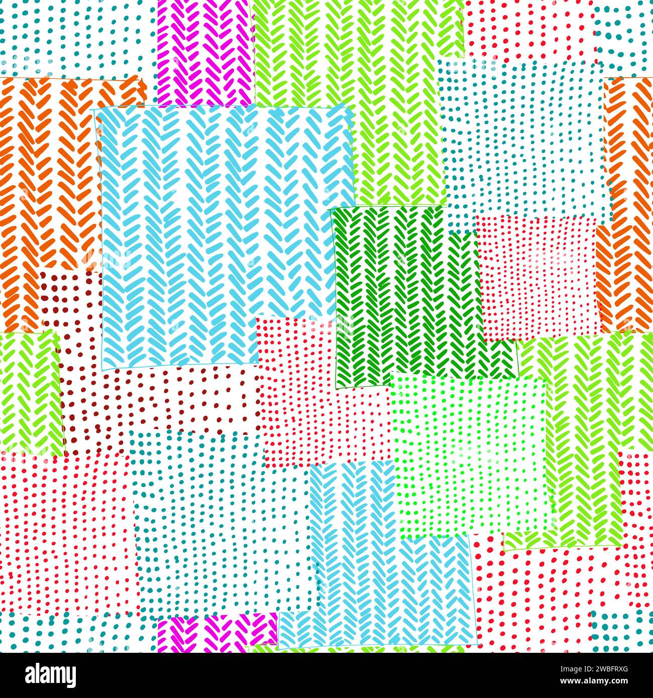 Seamless background of knitted pieces. hand drawing. Not AI . Vector ...