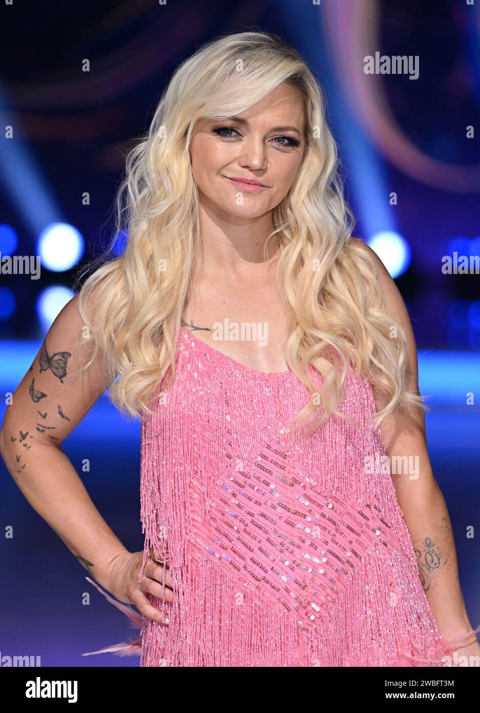 Bovingdon, UK. January 10th, 2024. Hannah Spearritt arriving at the ...