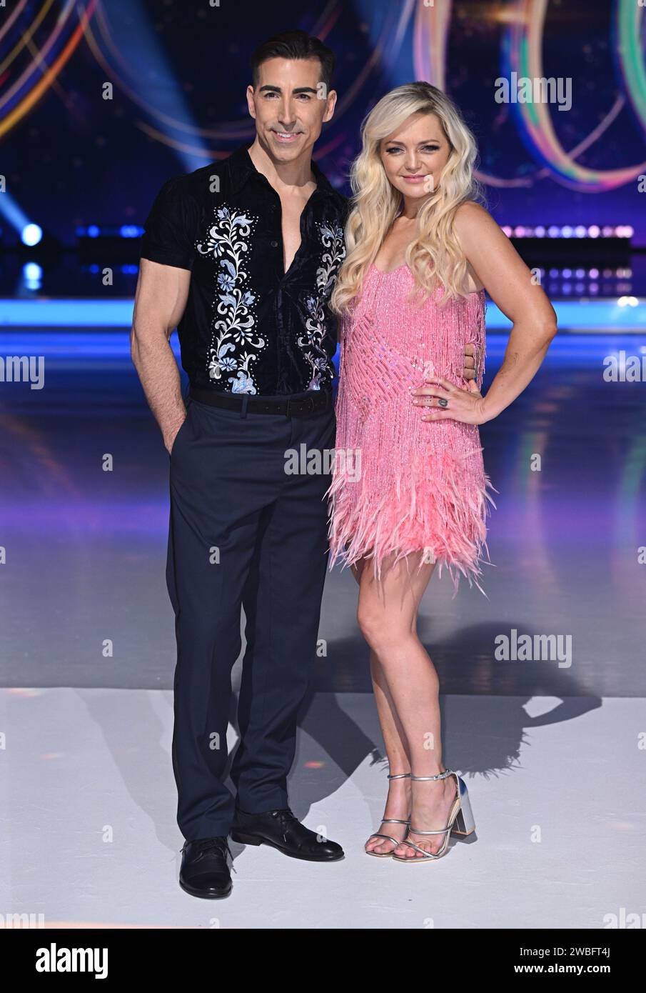 Bovingdon, UK. January 10th, 2024. Andy Buchanan and Hannah Spearritt ...