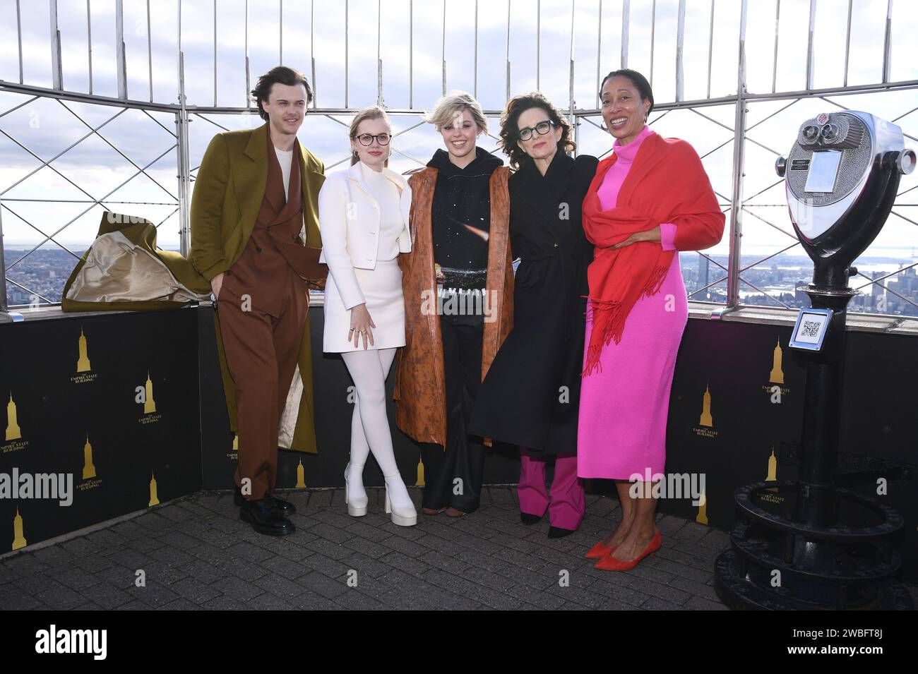New York, USA. 10th Jan, 2024. (L-R) Christopher Briney, Angourie Rice ...