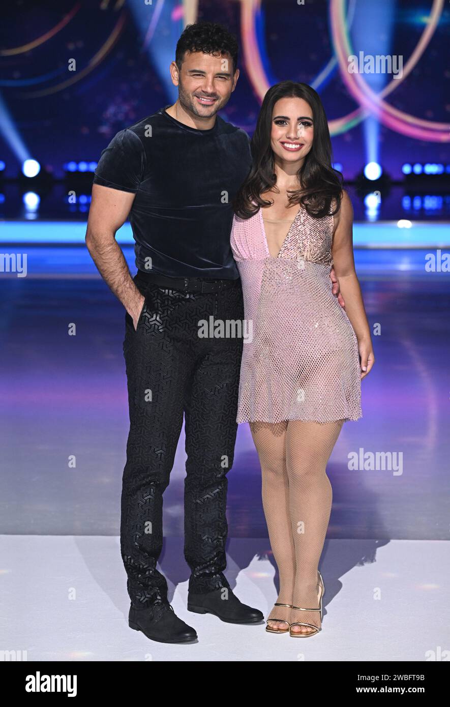 Bovingdon, UK. January 10th, 2024. Ryan Thomas and Amani Fancy arriving ...