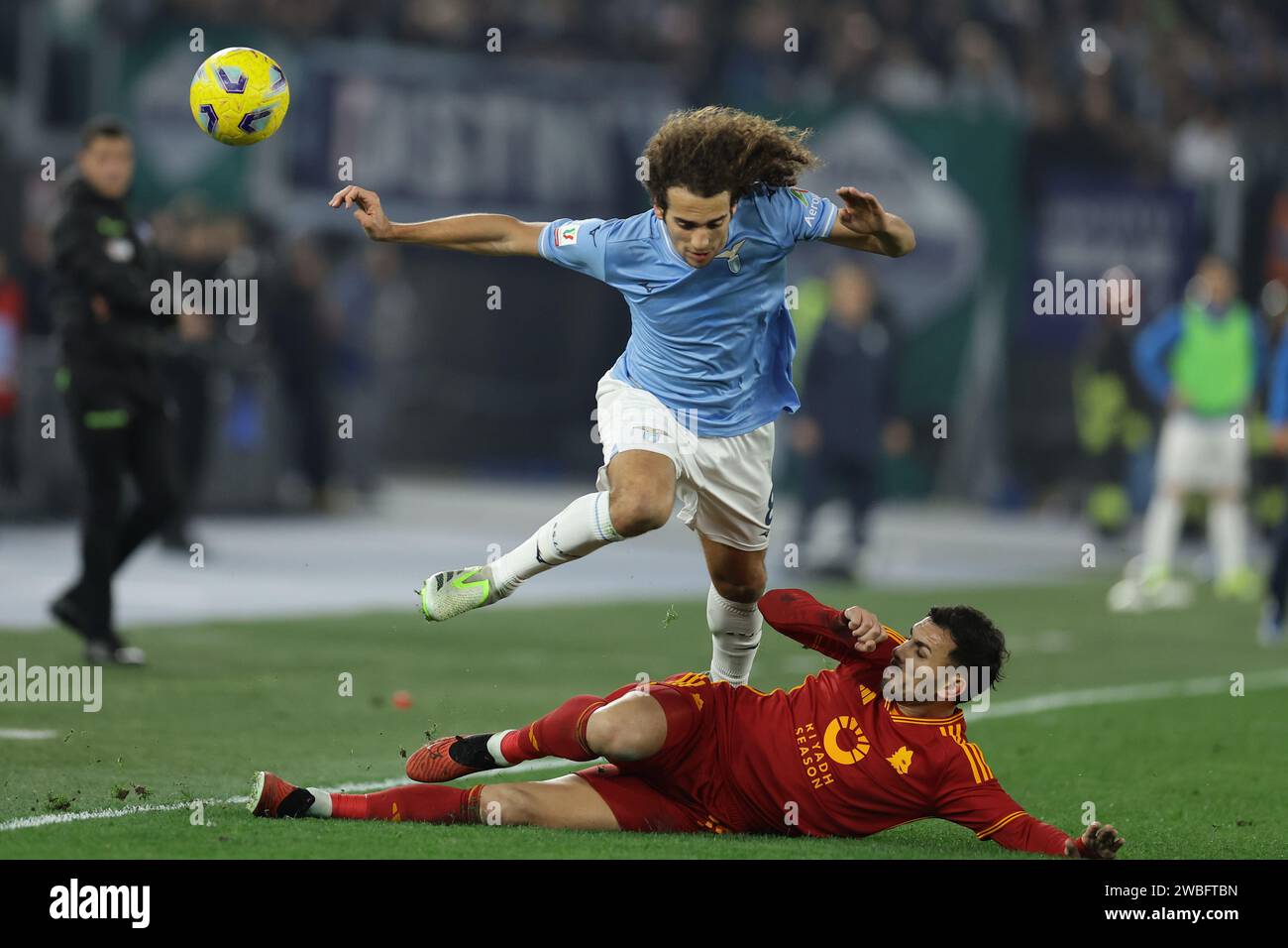 Lazio's Brazilian midfielder Marcos Antonio challenges for the ball ...