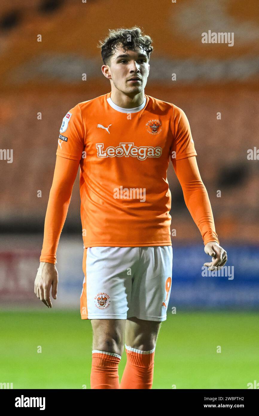 Kyle Joseph of Blackpool during the Bristol Street Motors Trophy match ...