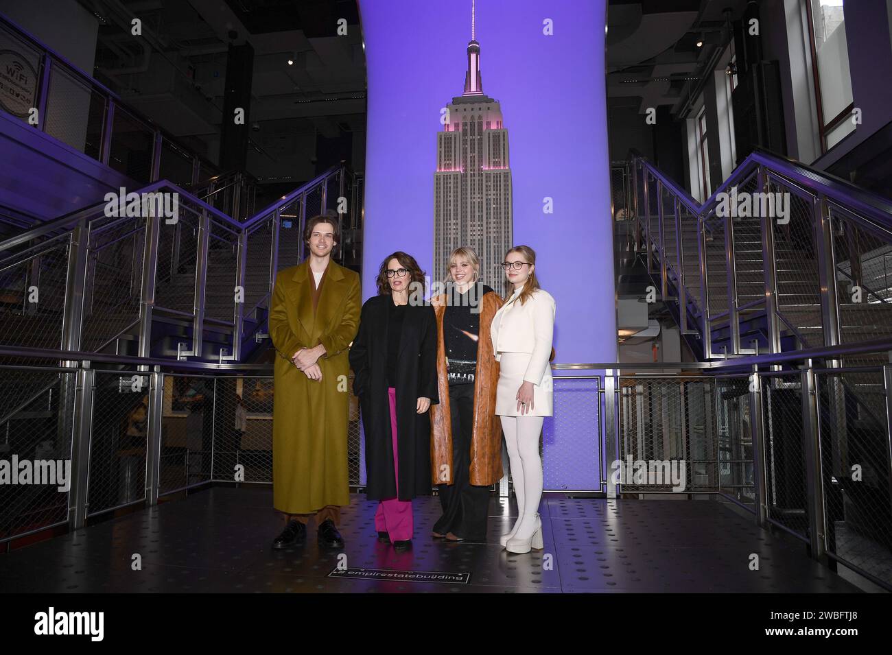 New York, USA. 10th Jan, 2024. (L-R) Christopher Briney, Tina Fey ...