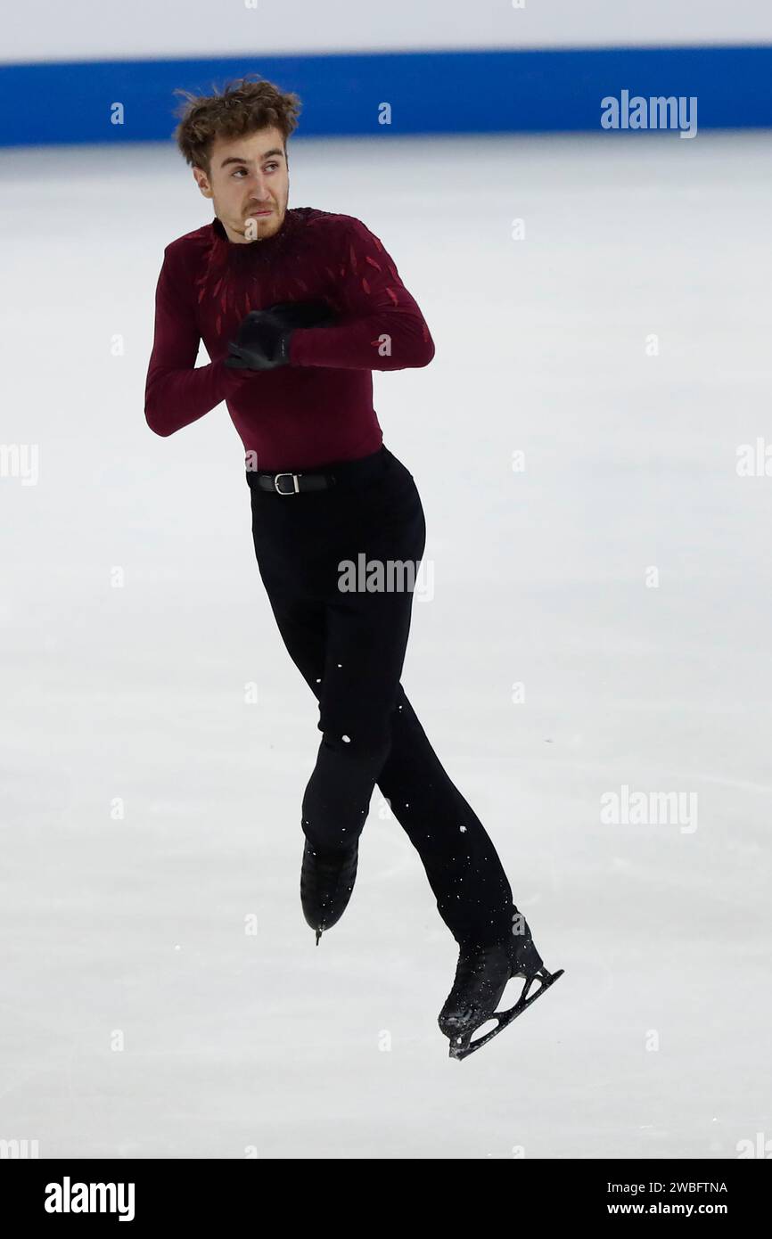 Matteo Rizzo of Italy performs in the men's short program during the ...