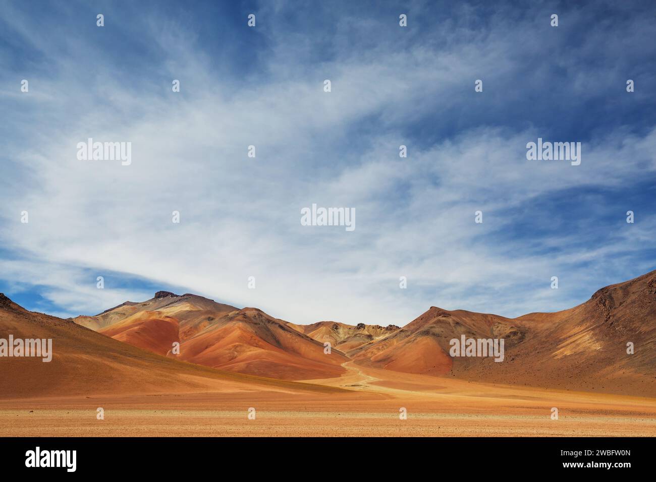 Epic Salvador Dali desert. Unusual natural landscapes in Bolivia Stock ...