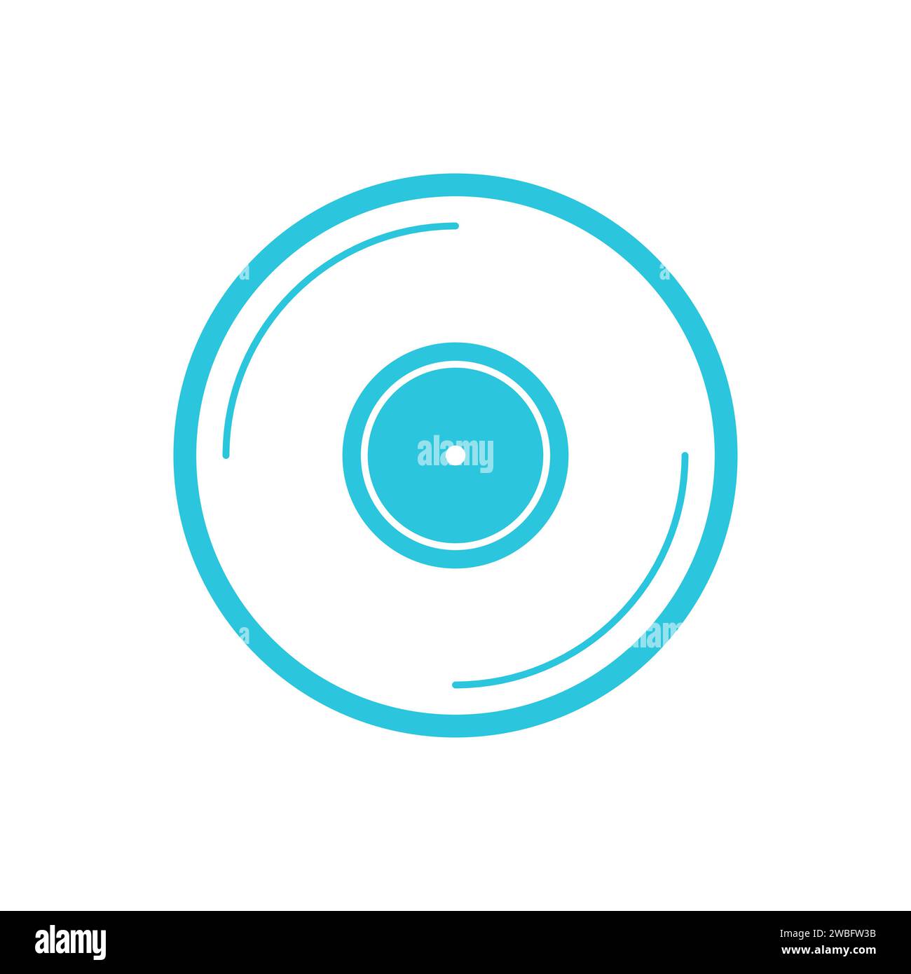 Vintage turntable blue vinyl Stock Vector Images - Alamy