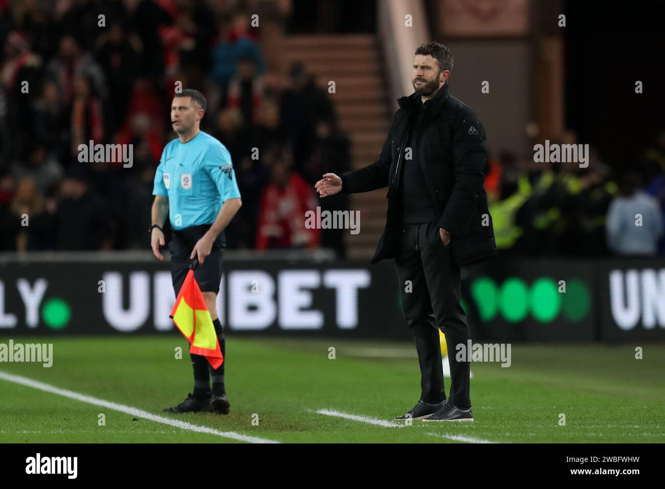 Middlesbrough Head Coach Michael Carrick during the Carabao Cup Semi ...