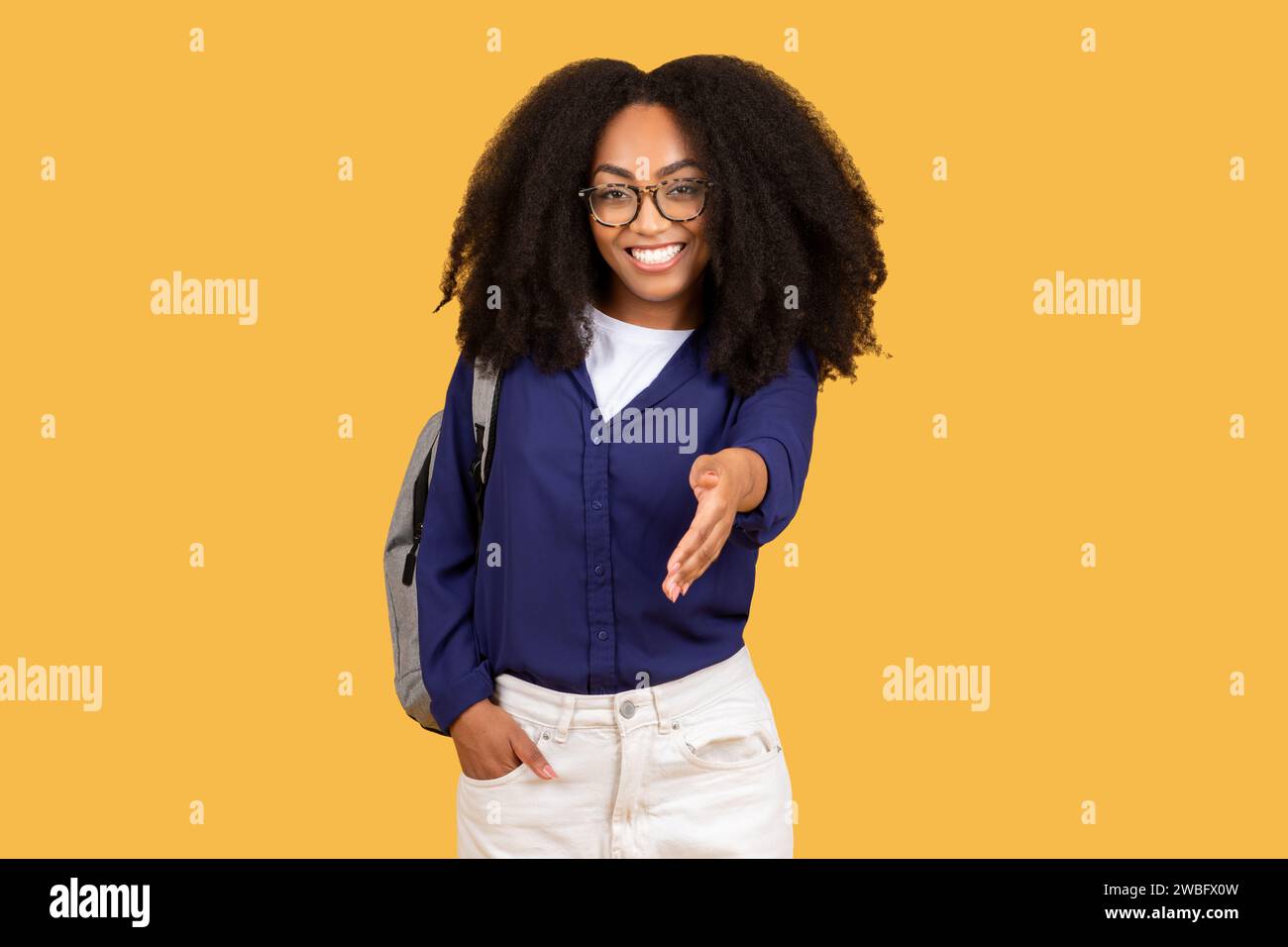 Young african college student reaching hi-res stock photography and ...