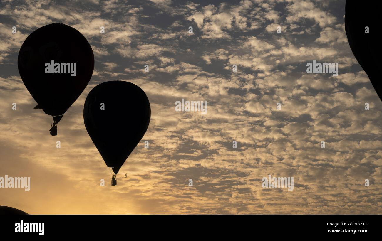 multiple hot air balloon in the sky Stock Photo - Alamy