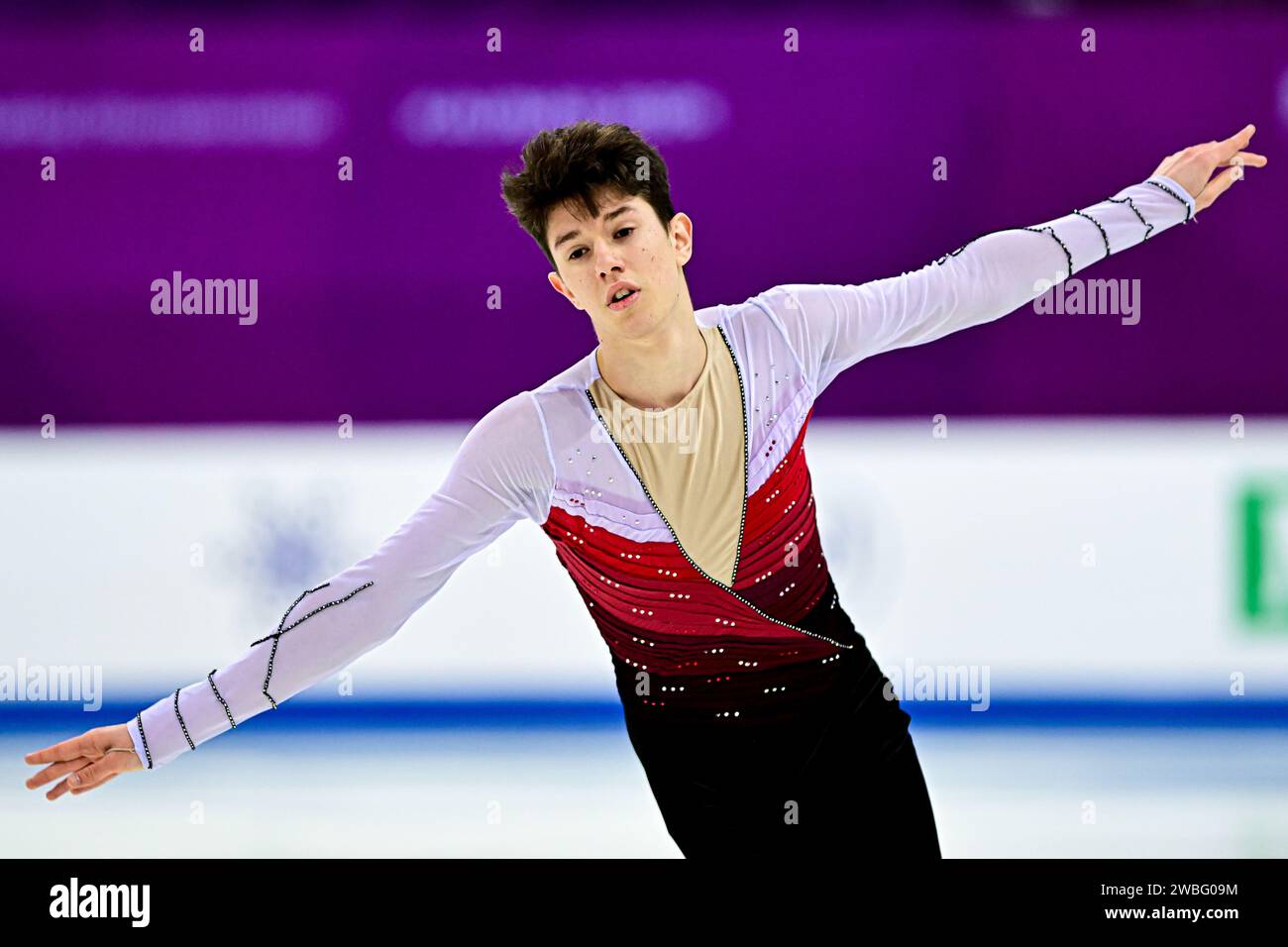 Adam HAGARA (SVK), during Men Short Program, at the ISU European Figure ...