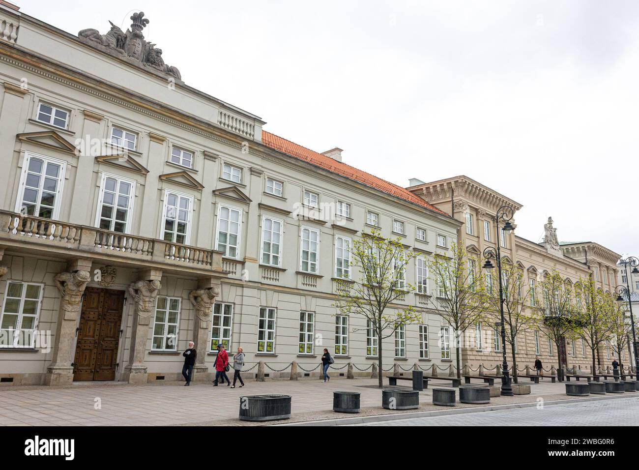 Warsaw, Poland. One of the main buildings of the University of Warsaw ...