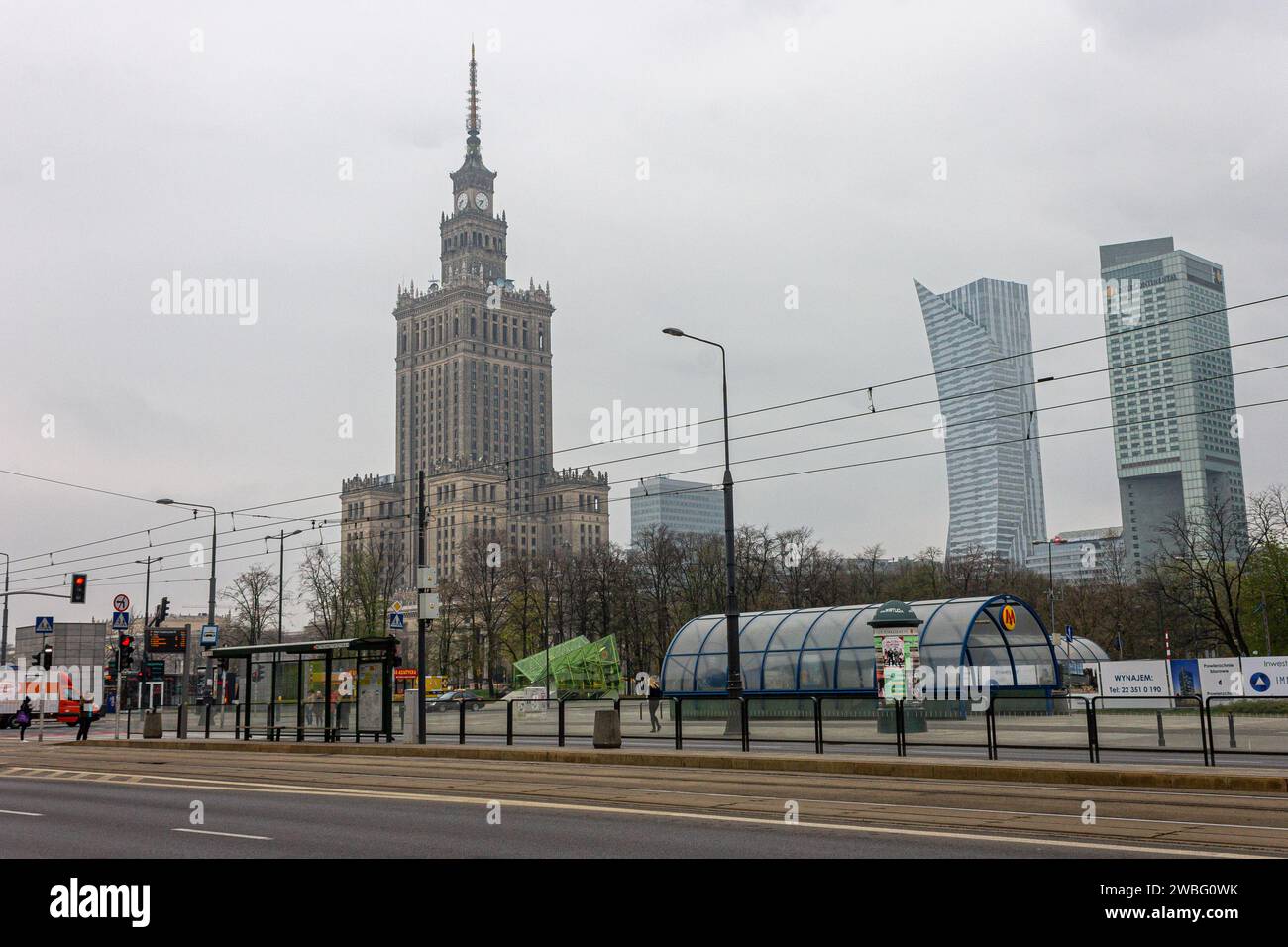 Warsaw, Poland. The Palace of Culture and Science (Palac Kultury i ...