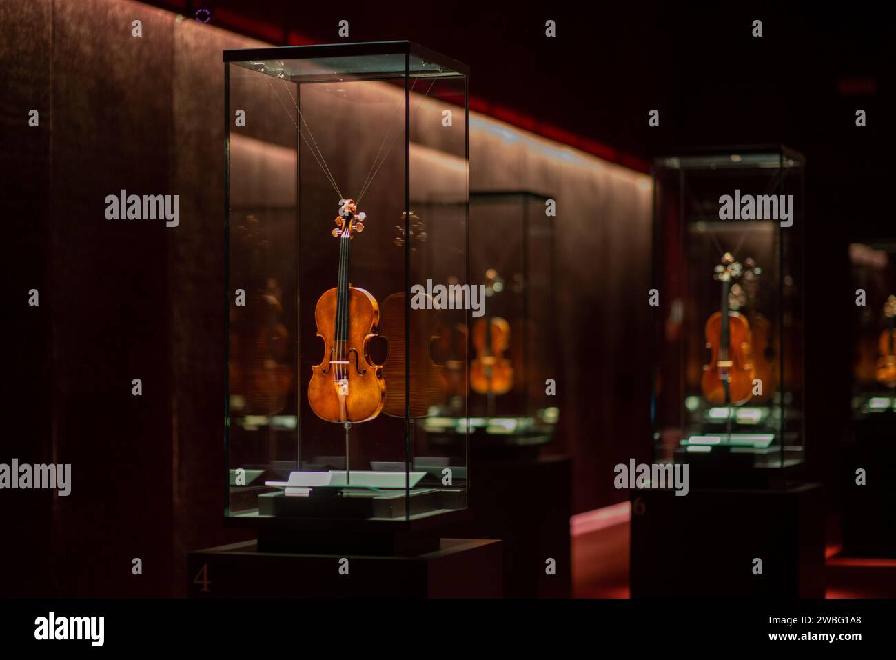 Cremona, Italy - July 12 2023Museo del Violino Scrigno or treasure box ...