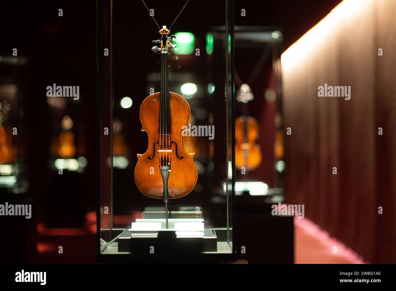 Cremona, Italy - July 12 2023Museo del Violino Scrigno or treasure box ...