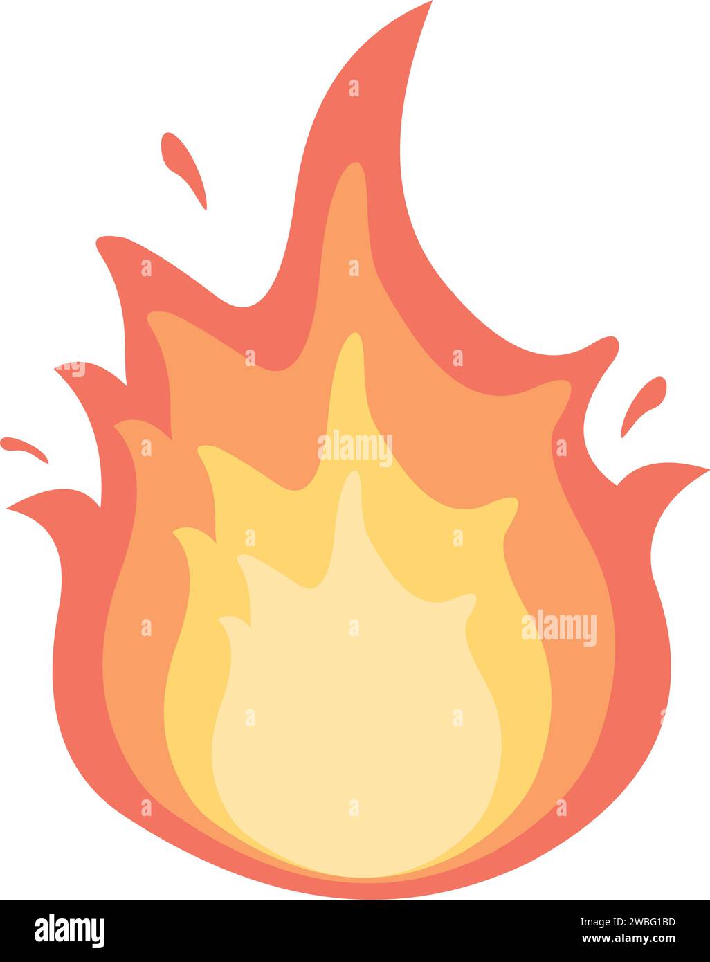 vector illustration of fire flame cartoon Stock Vector Image & Art - Alamy