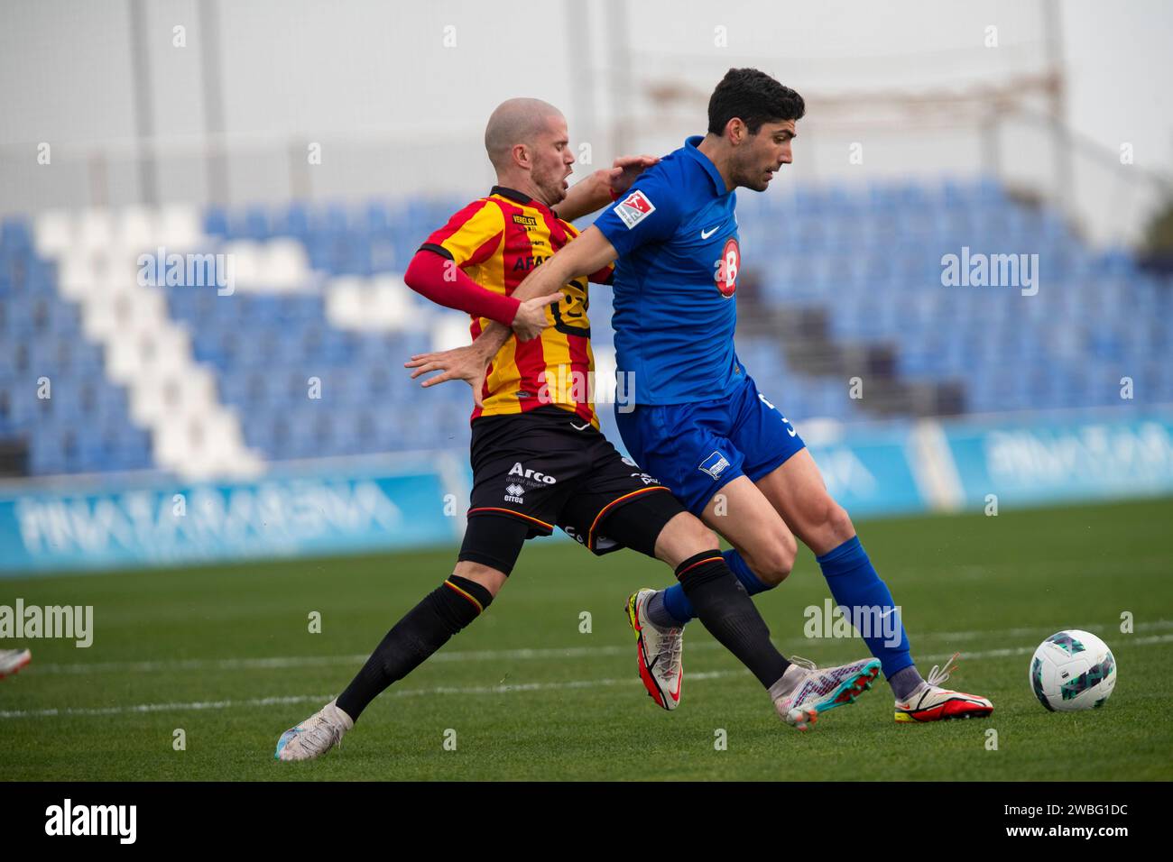 HAIREMANS GEOFFRY KV Mechelen player A. BOUCHALAKIS Hertha BSC player ...