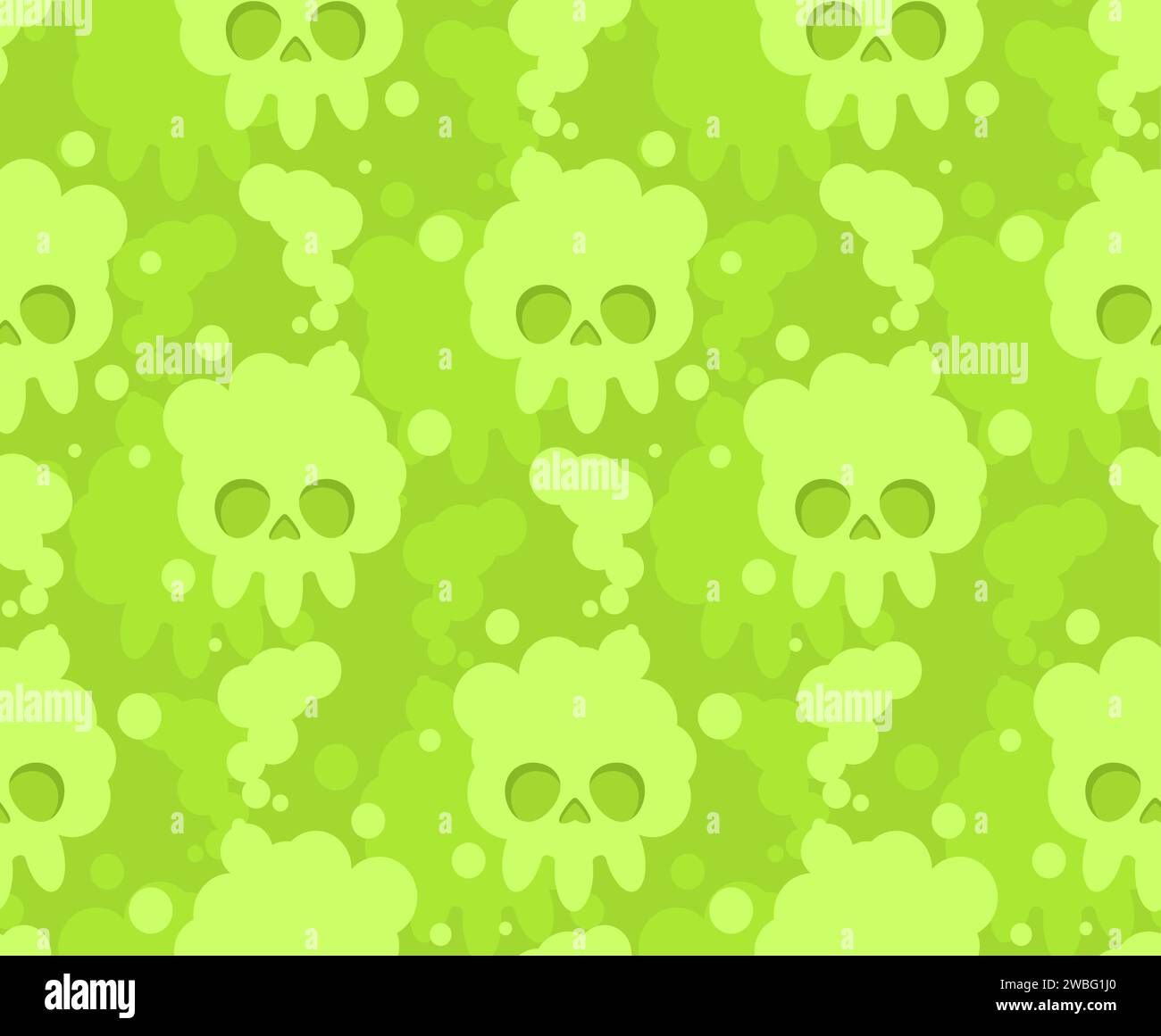 Smoke skull is sign of death pattern seamless. Deadly gas background ...