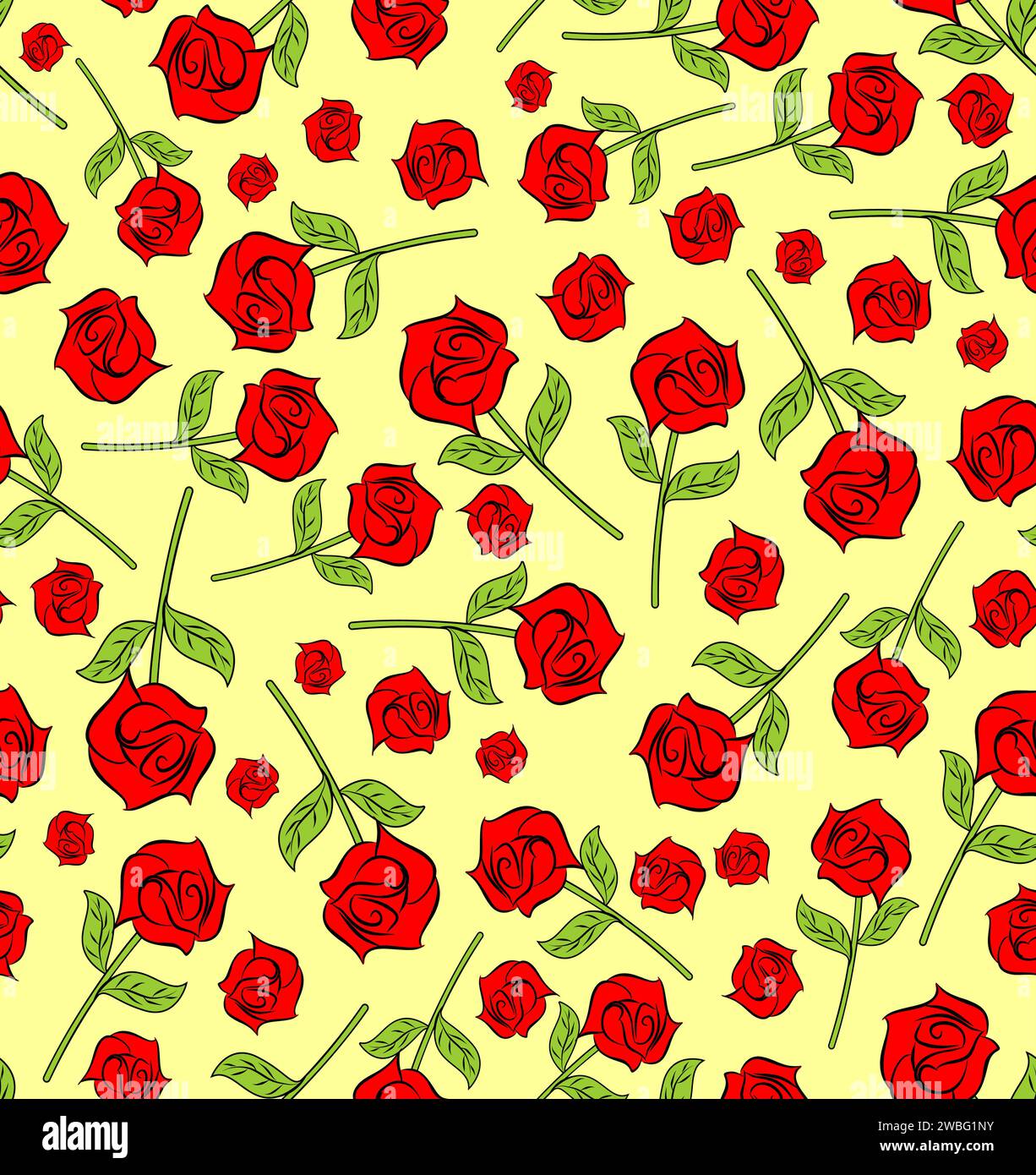 Rose pattern seamless. Roses background. flower texture Stock Vector ...