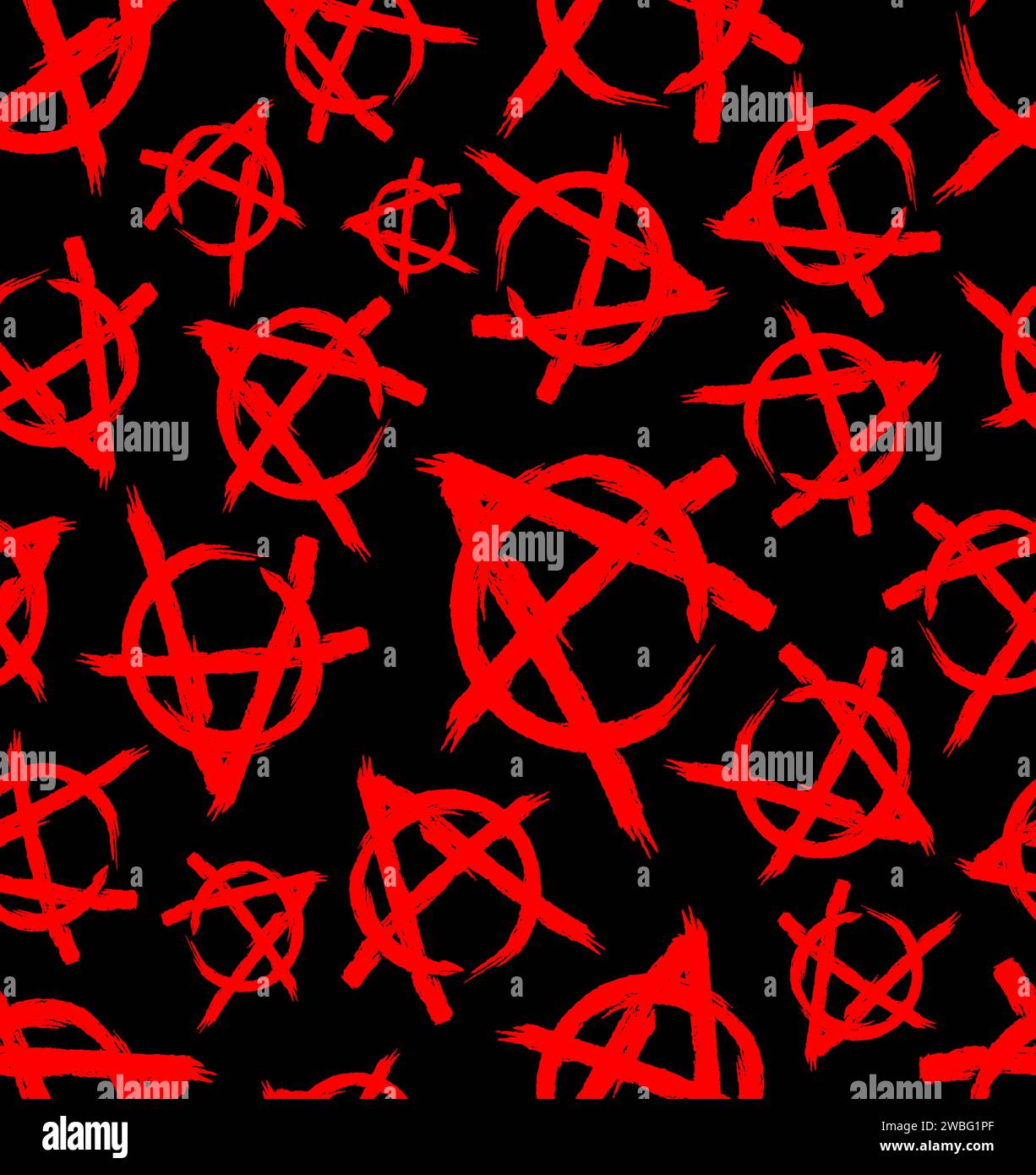 Anarchy sign pattern seamless. Punk symbol background Stock Vector ...