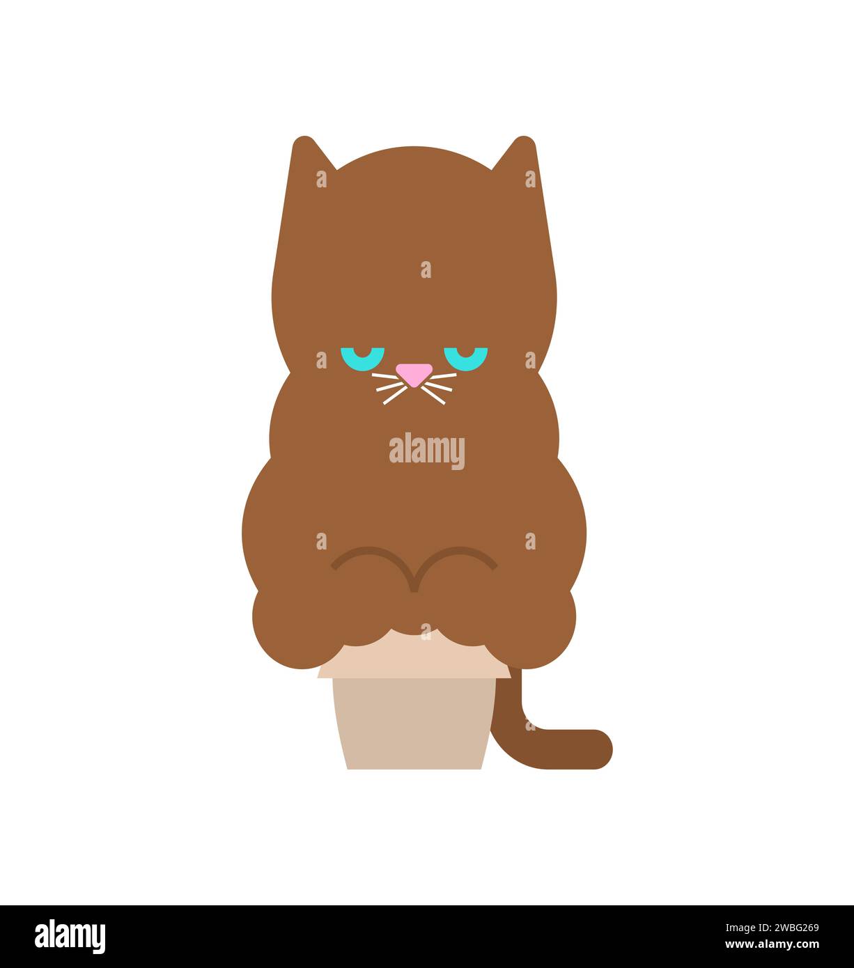 Cute tabby kitten in box Cut Out Stock Images & Pictures - Alamy