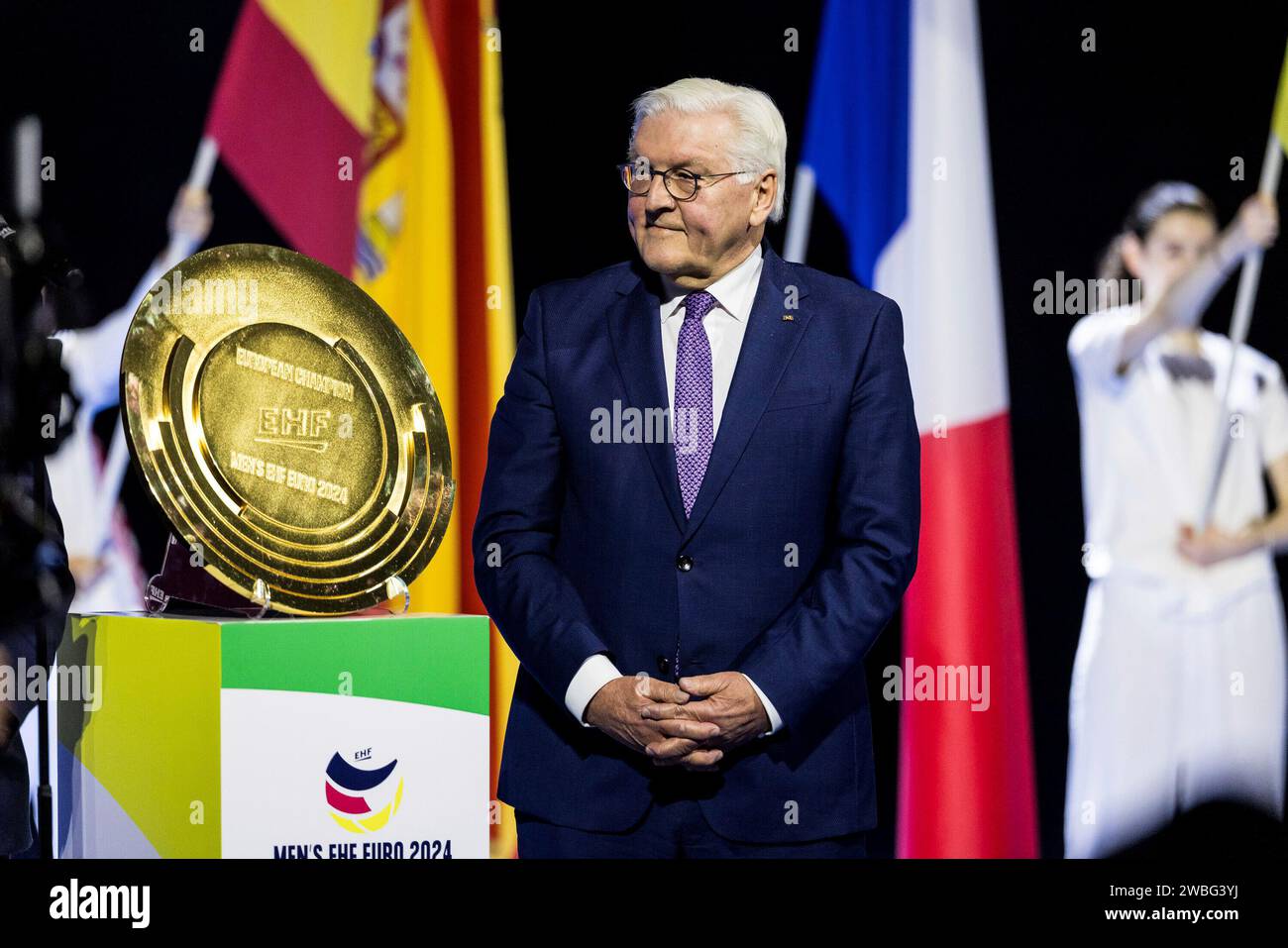 Bundespr?sident Frank-Walter Steinmeier bei der Er?ffnung der MEN?S EHF EURO 2024 MEN?S EHF EURO ...