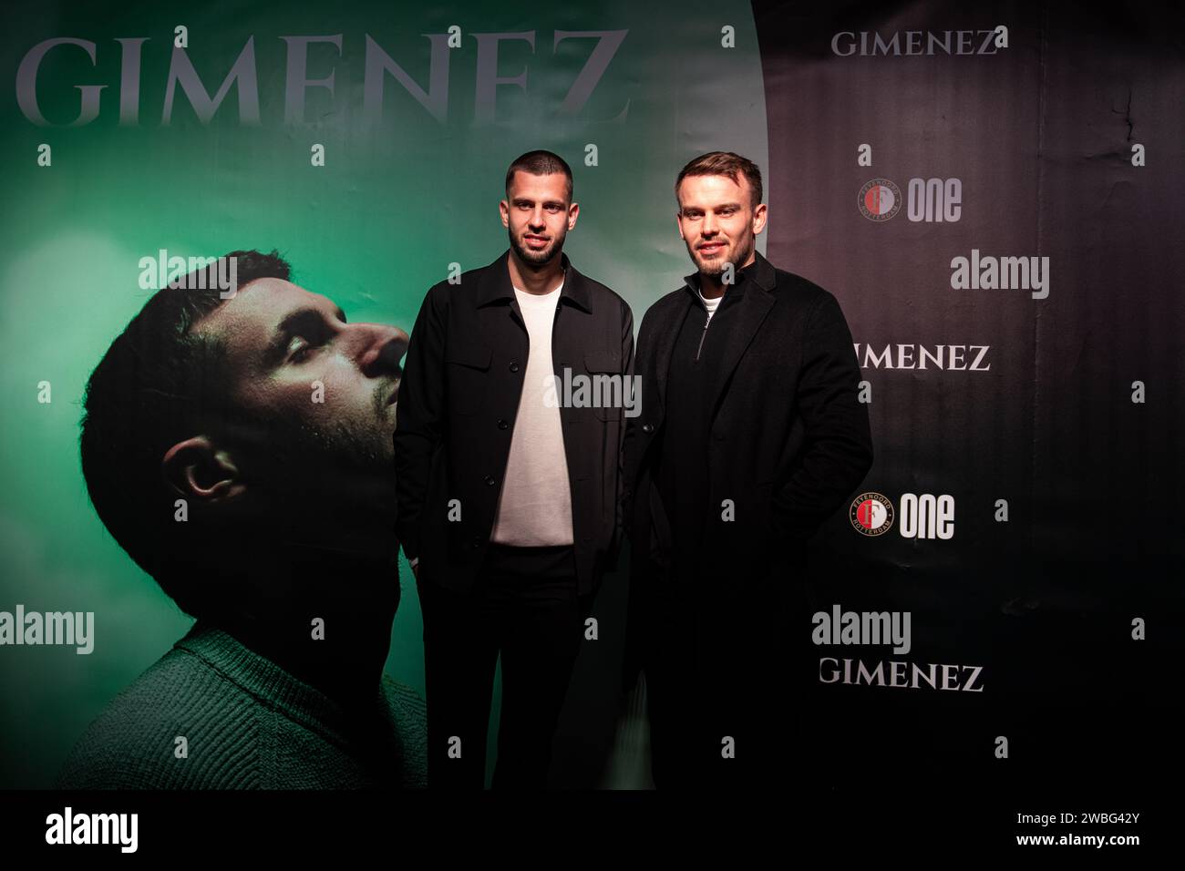 ROTTERDAM - David Hancko, Timon Wellenreuther on the red carpet during ...