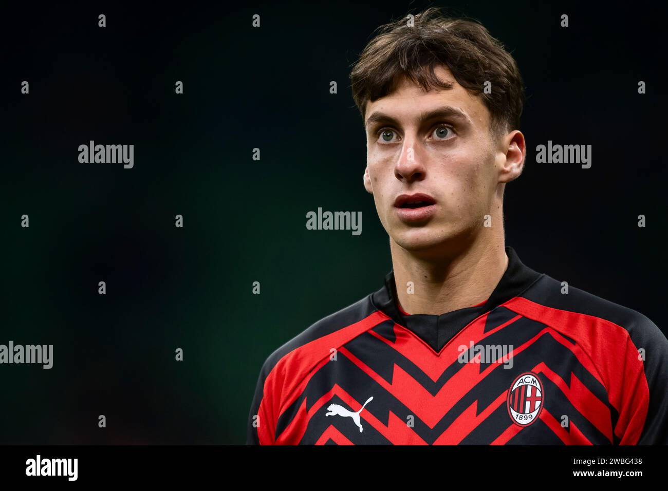 Milan, Italy. 10 January 2024. Filippo Terracciano of AC Milan looks on ...