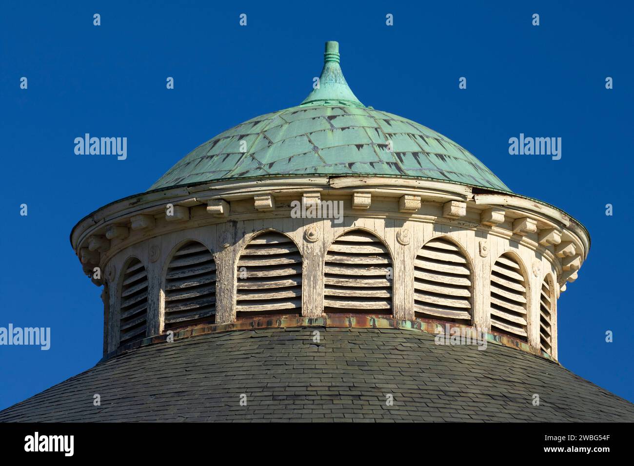 Rooftop cupola, Worcester State Hospital, Worcester, Massachusetts ...