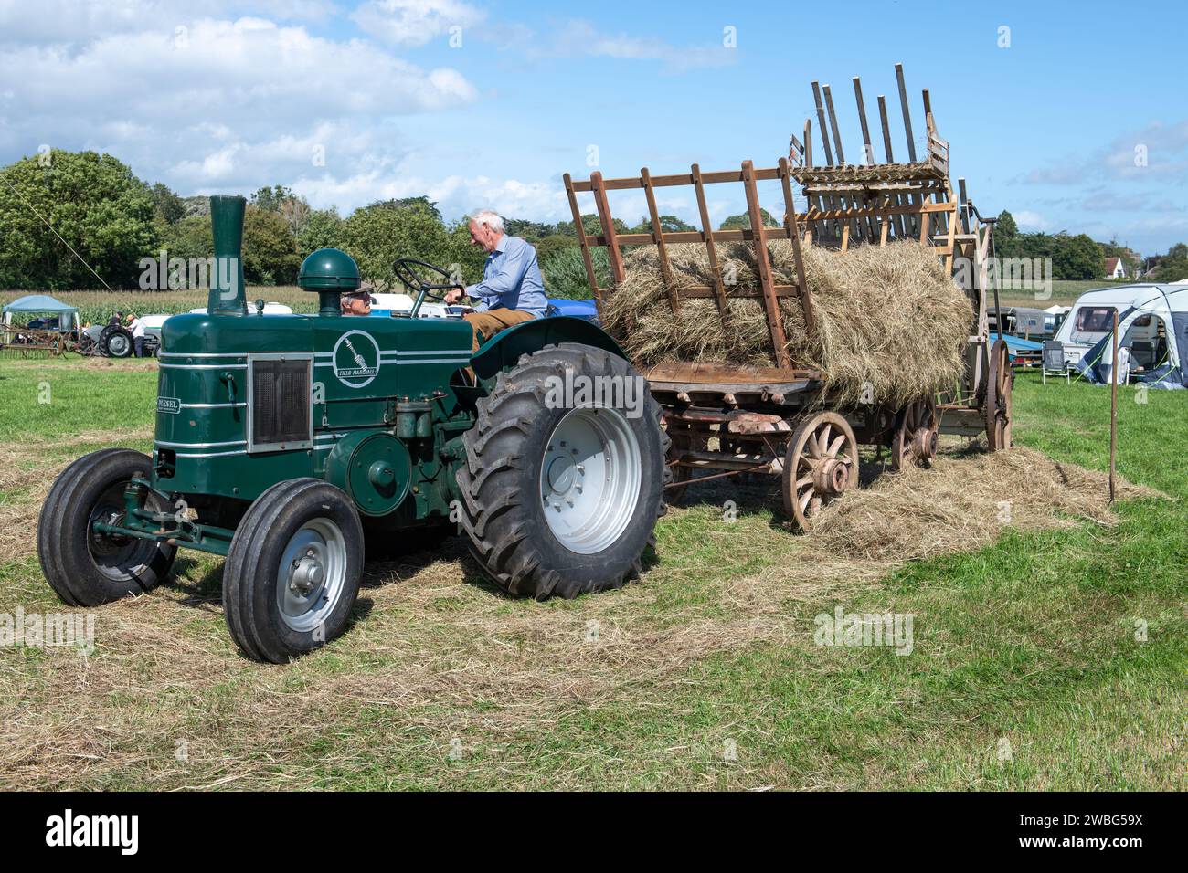 Drayton.Somerset.United kingdom.August 19th 2023.A restored Field ...
