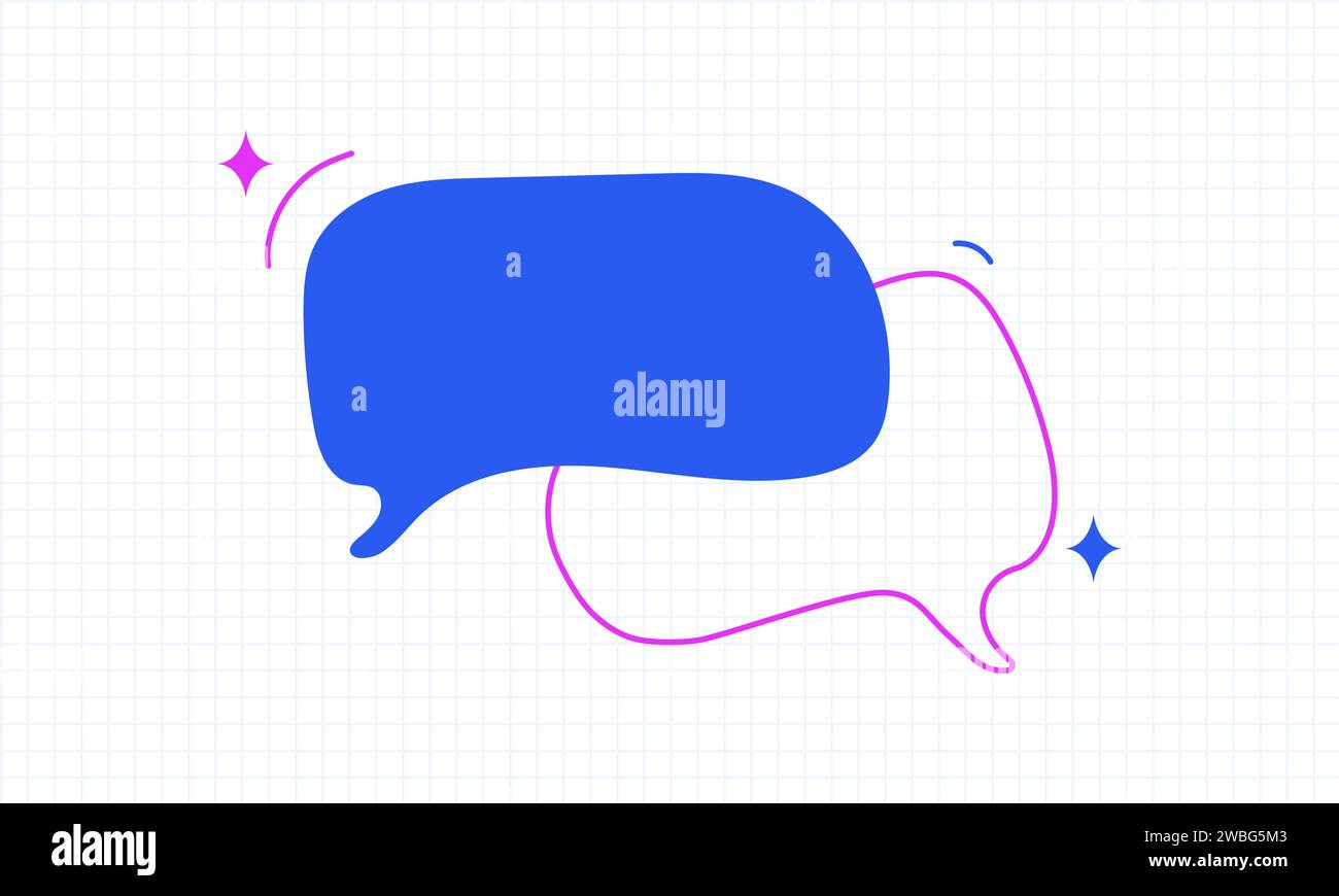 Chat icon. Empty speech bubble line art design. Different colors ...