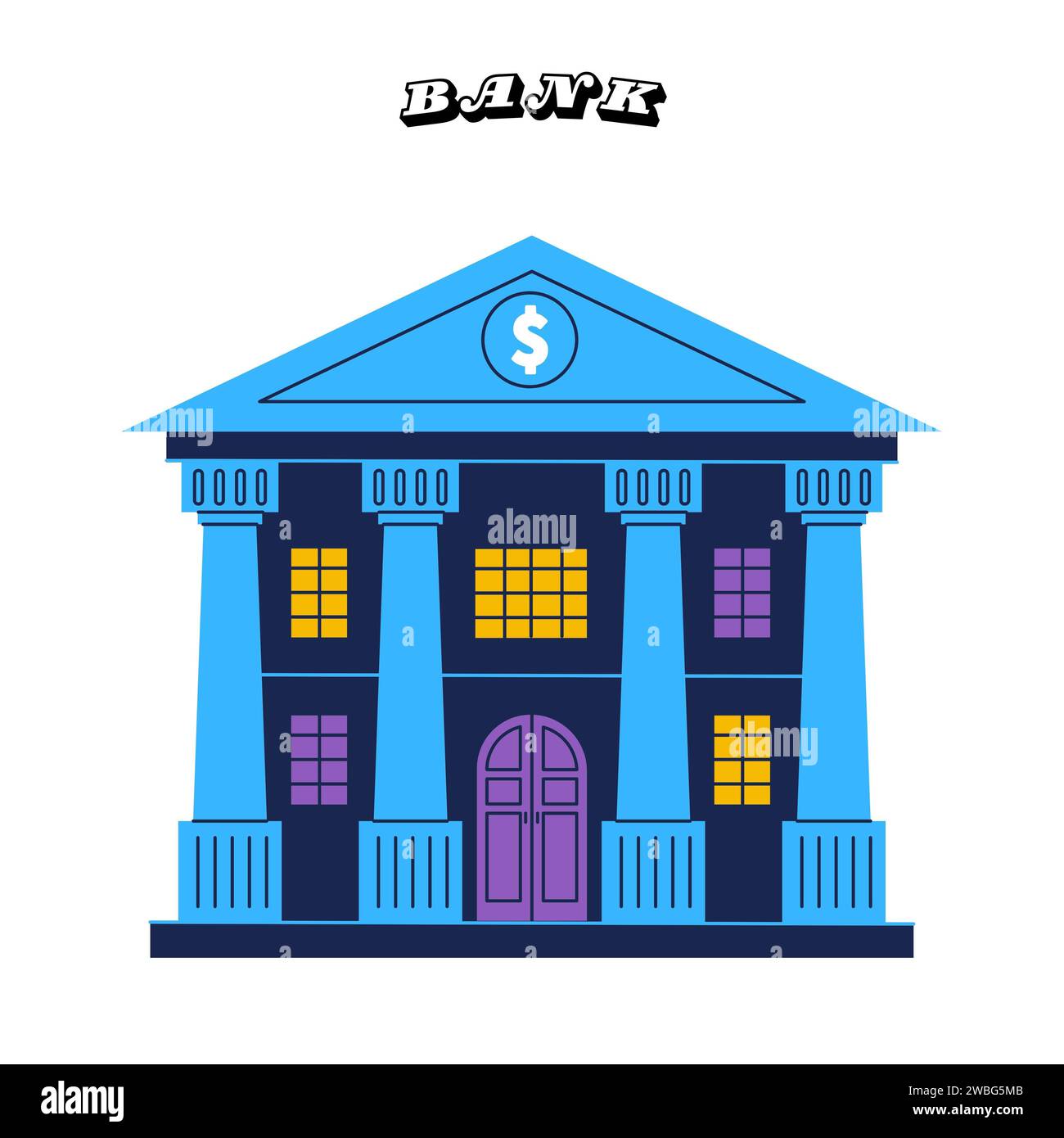 Banking illustration, simple investment | vector elevated banking ...