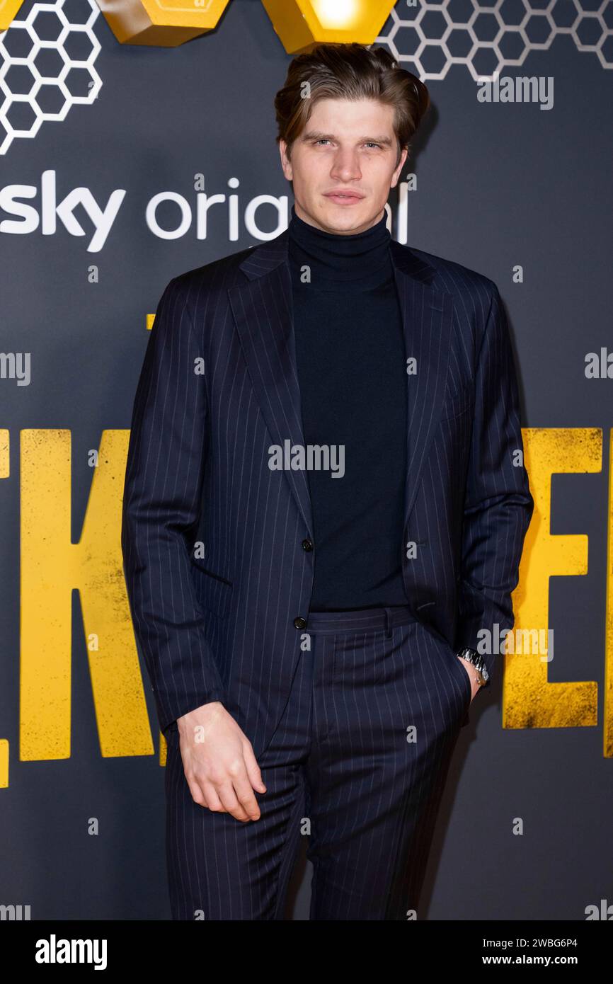 Toby Huntington-Whiteley poses for photographers upon arrival at the UK ...