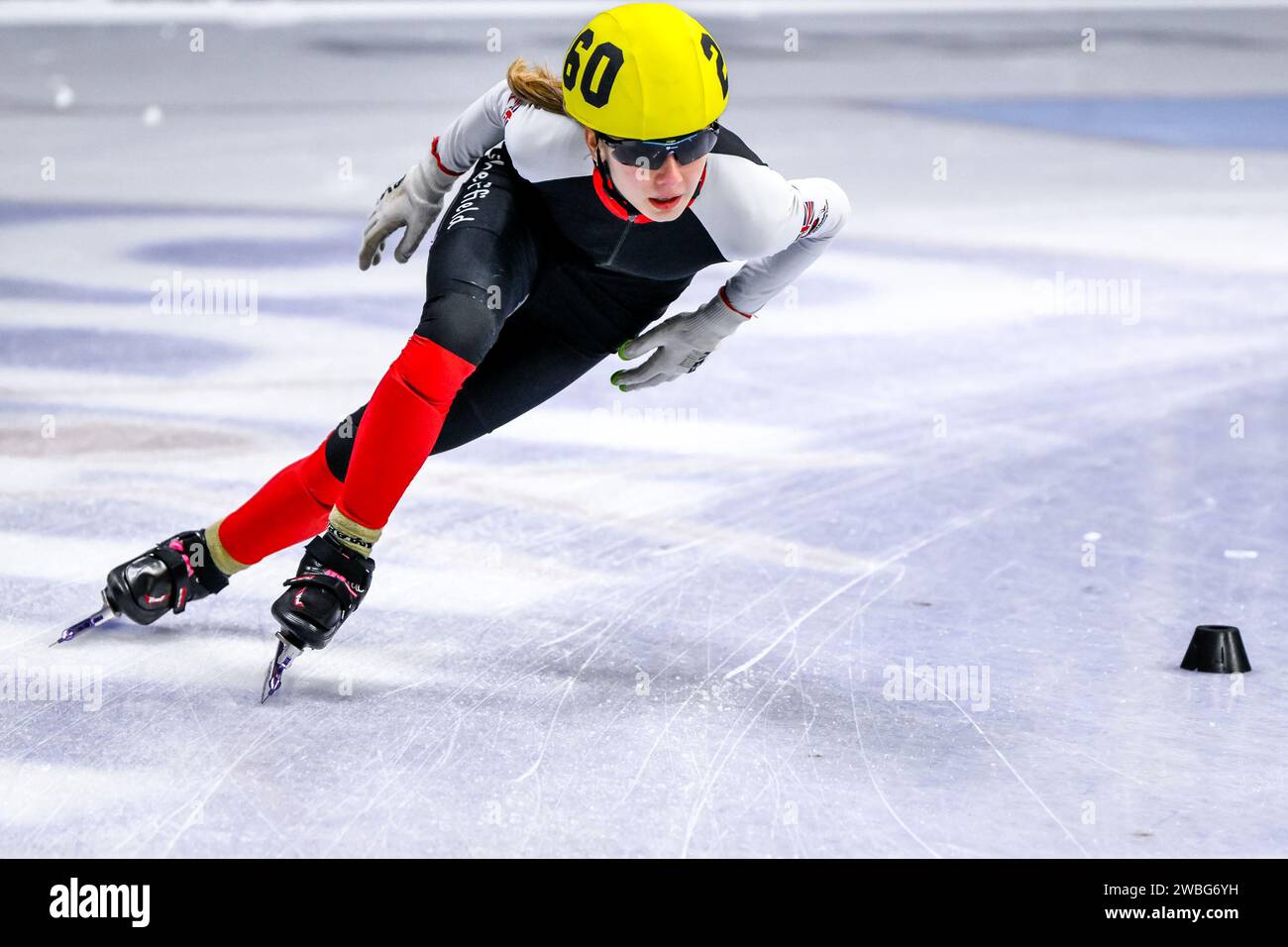 Nottingham, UK. 07th Jan, 2024. Savi Gray-Buffey of Sheffield Speed skating club during the ...