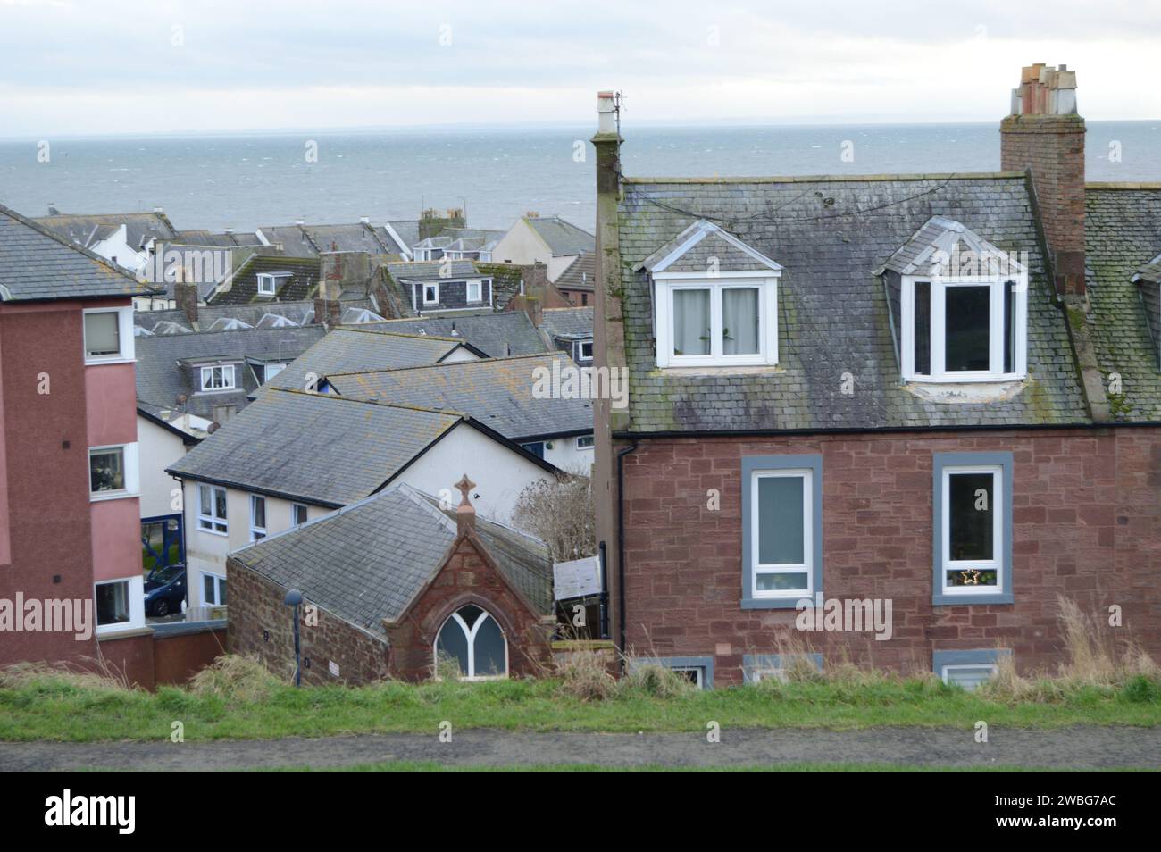 An Arbroath townscape with traditional architecture Stock Photo - Alamy