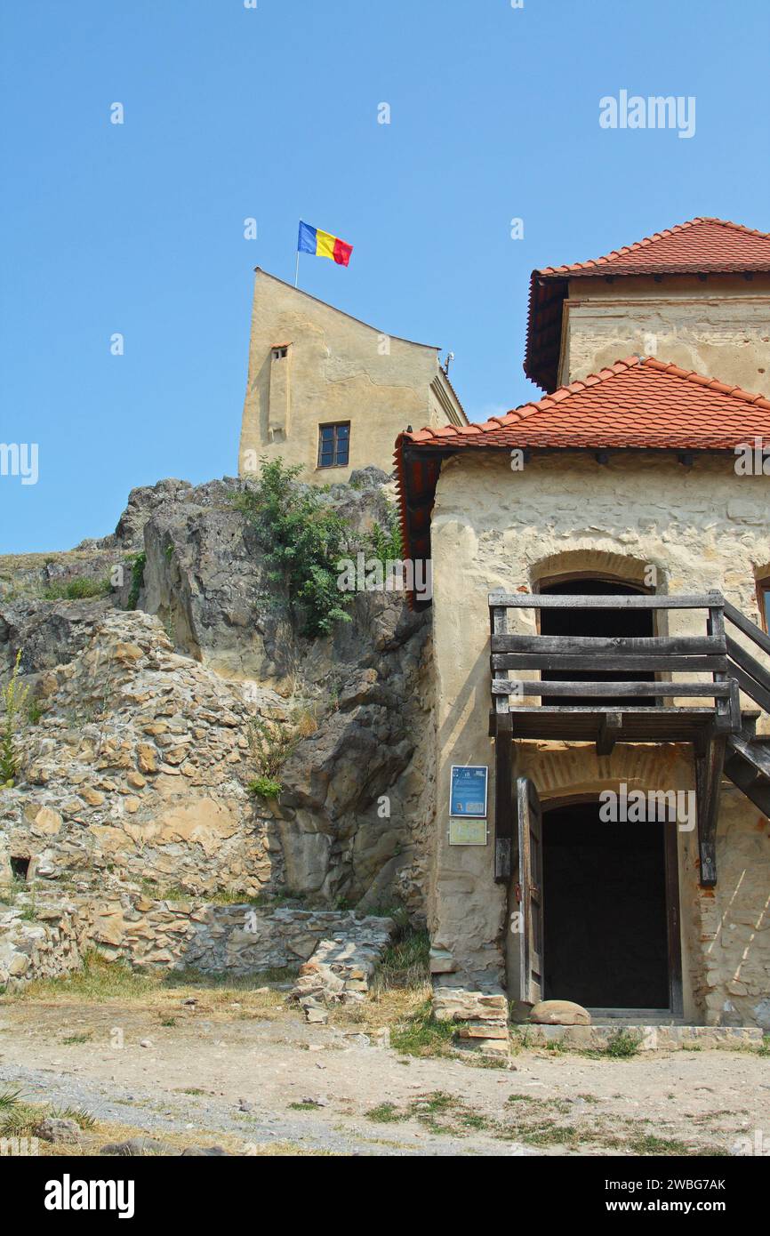 The 13th century Rupea Fortress, Rupea, a town between Sighisoara and ...