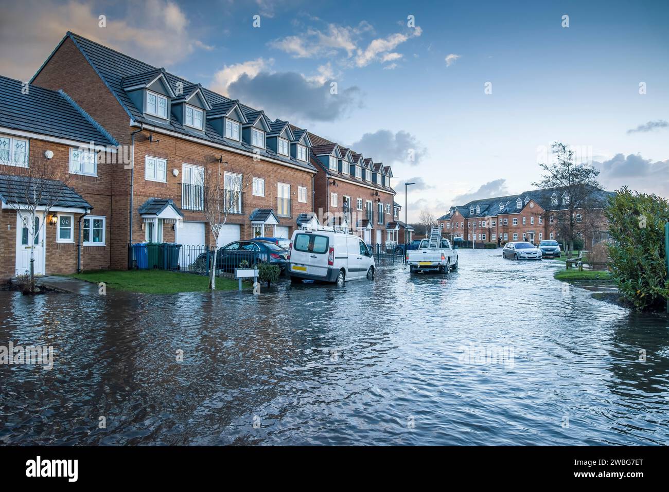 local flooding, cleveleys, lancashire,england,UK Stock Photo - Alamy