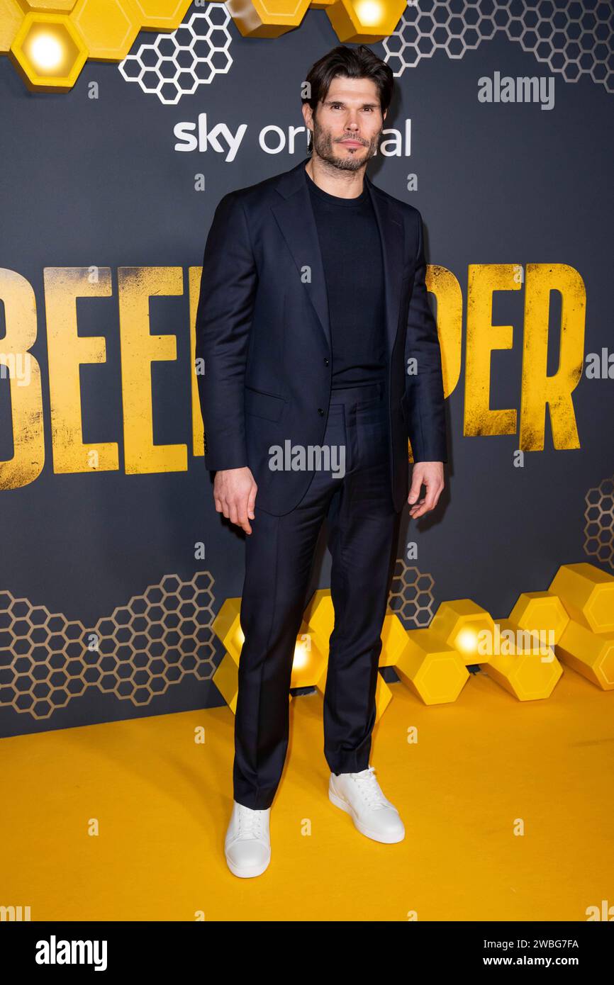Taylor James poses for photographers upon arrival at the UK premiere of ...