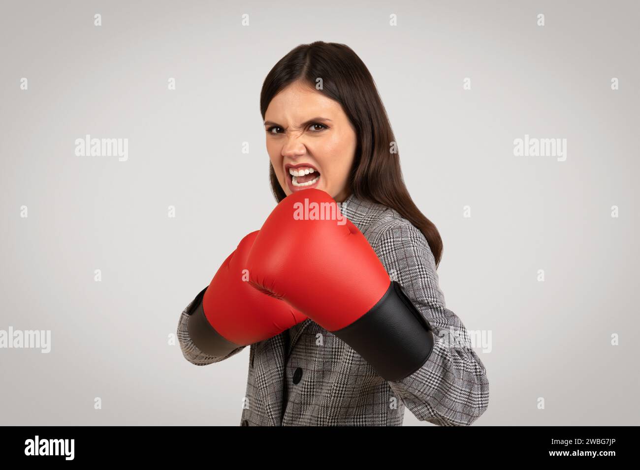 Battle ready woman hi-res stock photography and images - Alamy