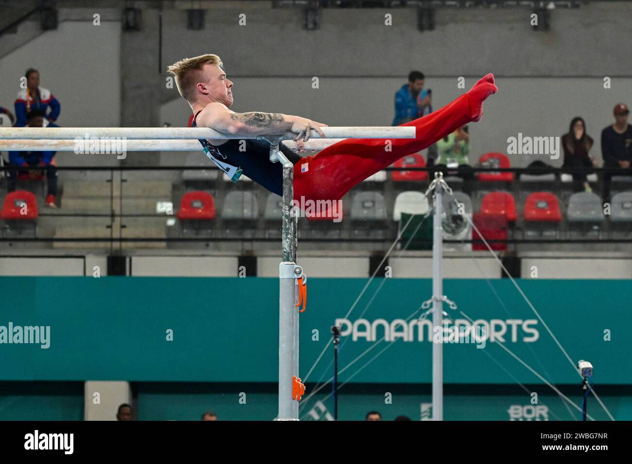Santiago, Chile, October 23, 2023, Cameron Bock (USA) during Gymnastics ...