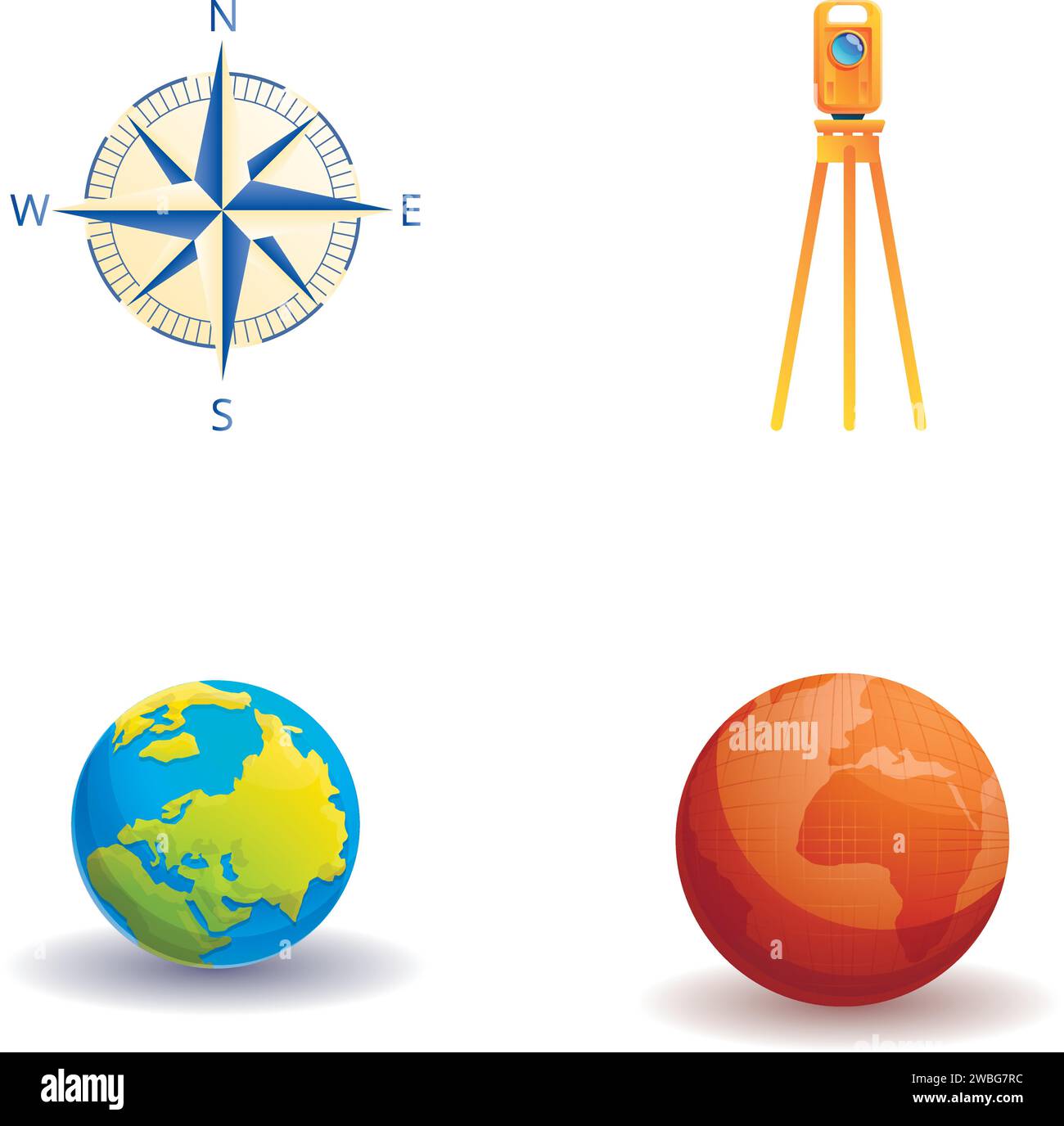 Surveyor vector cartoon hi-res stock photography and images - Alamy